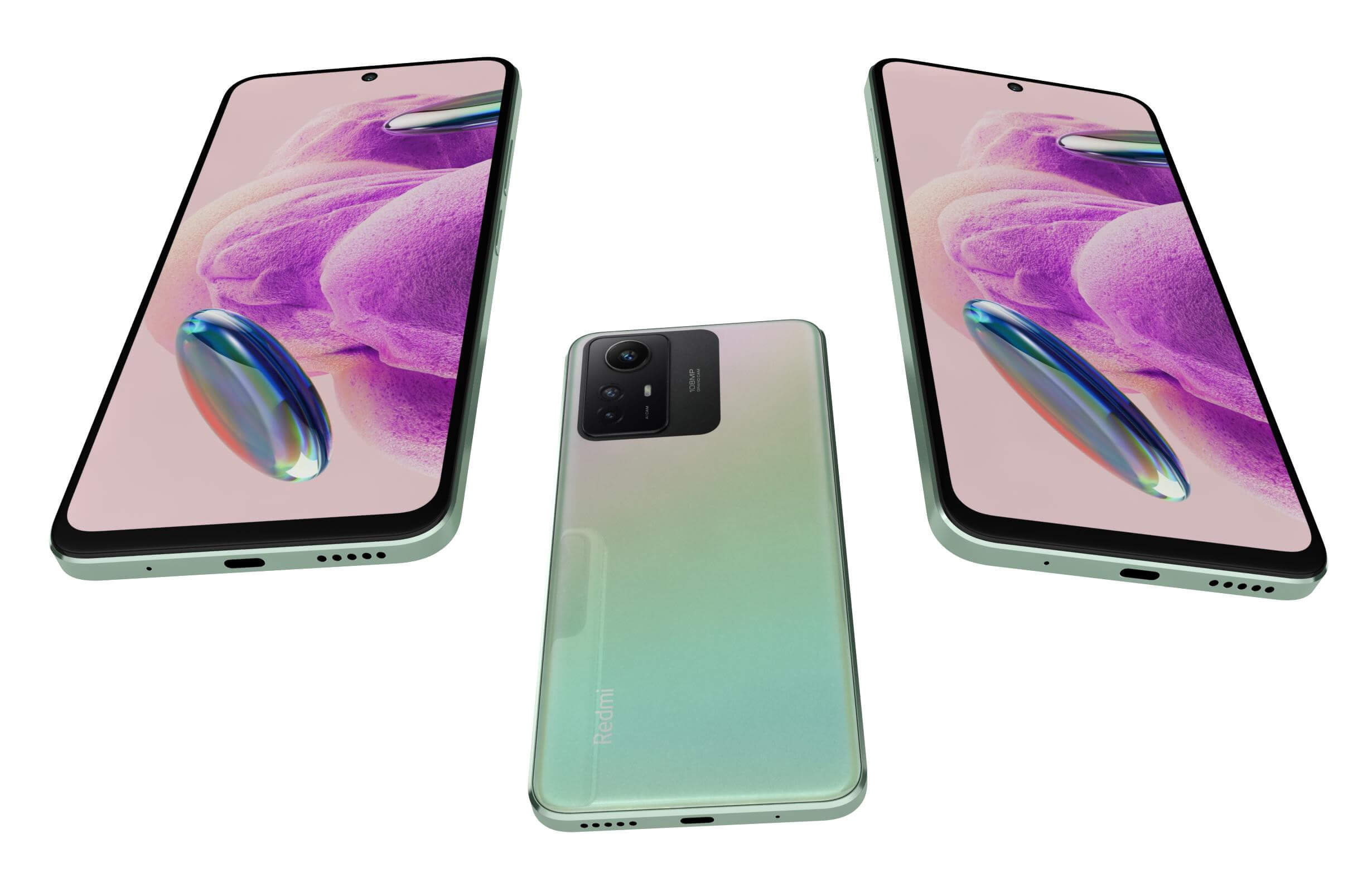 Xiaomi Redmi Note 12S Green - 3D Model by Rever_Art