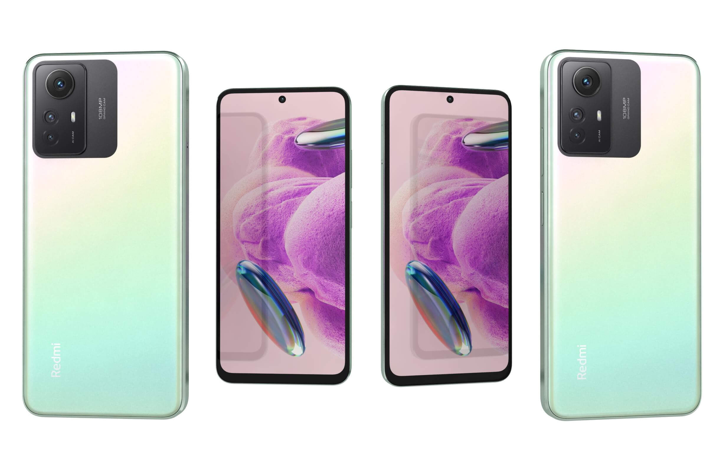 Xiaomi Redmi Note 12S Green - 3D Model by Rever_Art