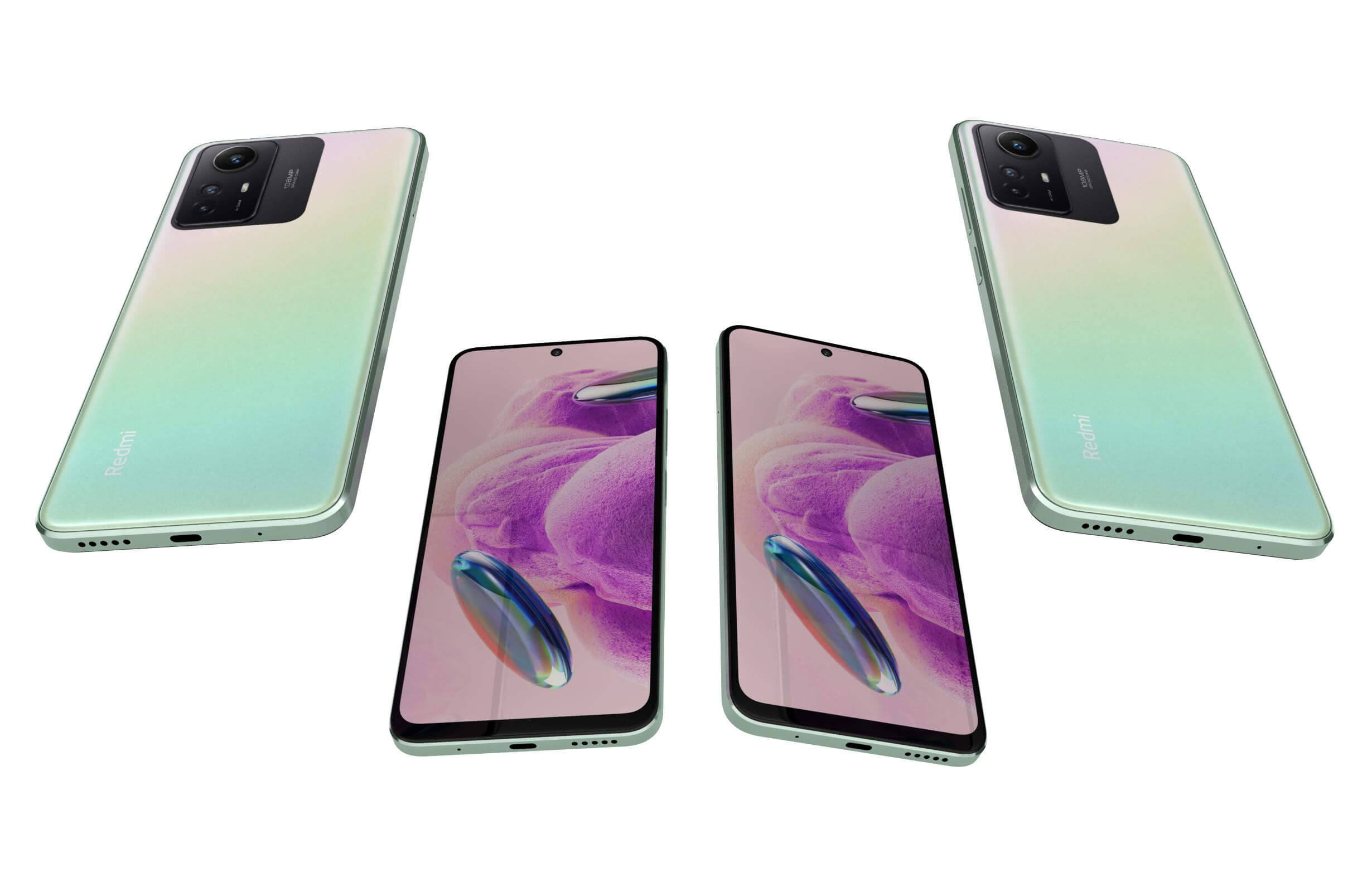 Xiaomi Redmi Note 12S Green - 3D Model by Rever_Art