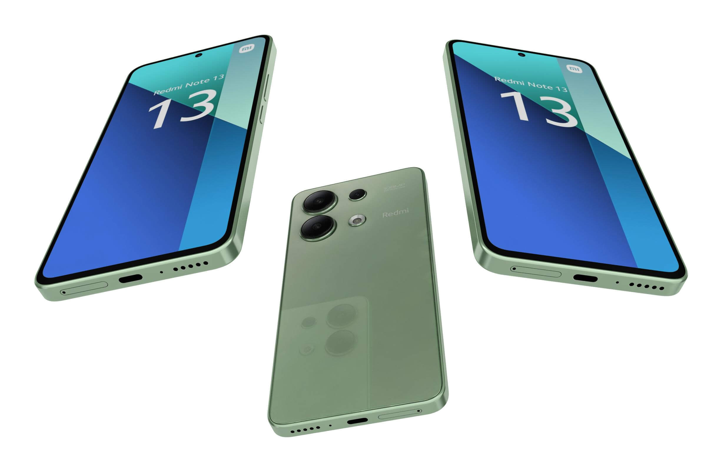 Xiaomi Redmi Note 13 4G Green - 3D Model by Rever_Art