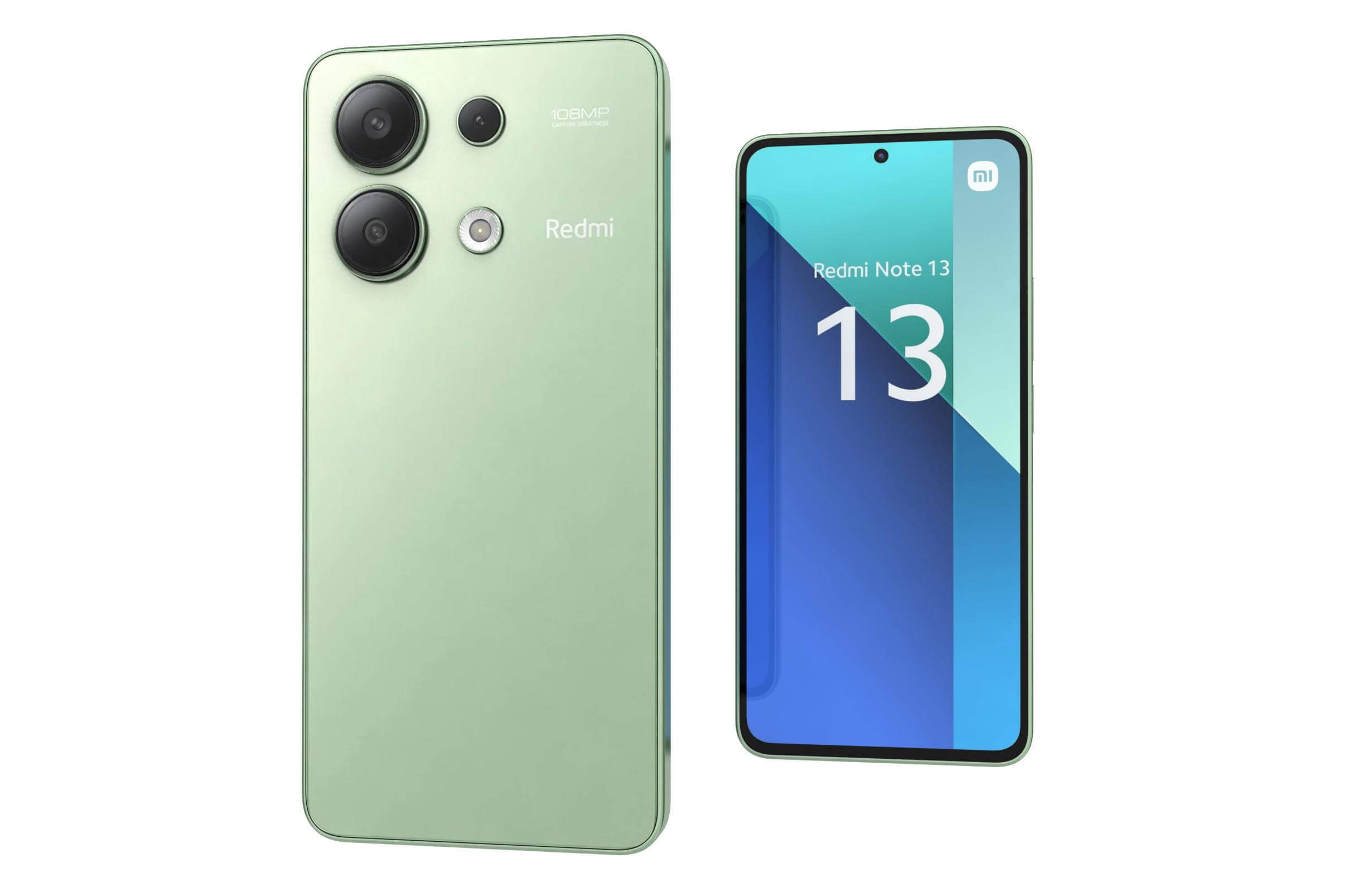 Xiaomi Redmi Note 13 4G Green - 3D Model by Rever_Art