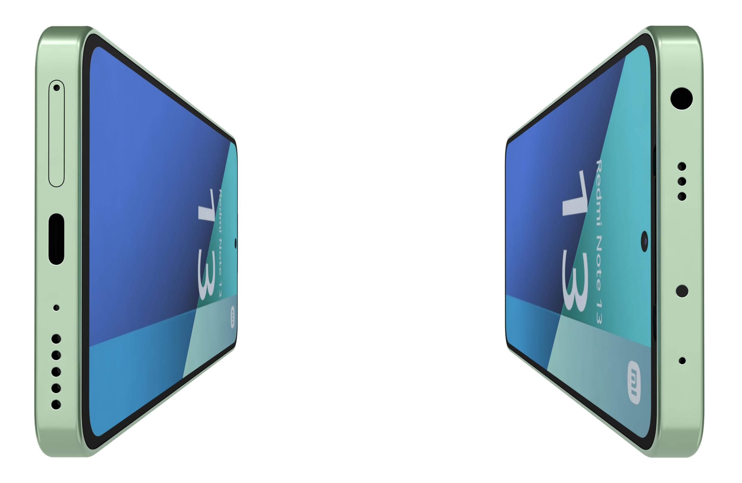 Xiaomi Redmi Note 13 4G Green - 3D Model by Rever_Art