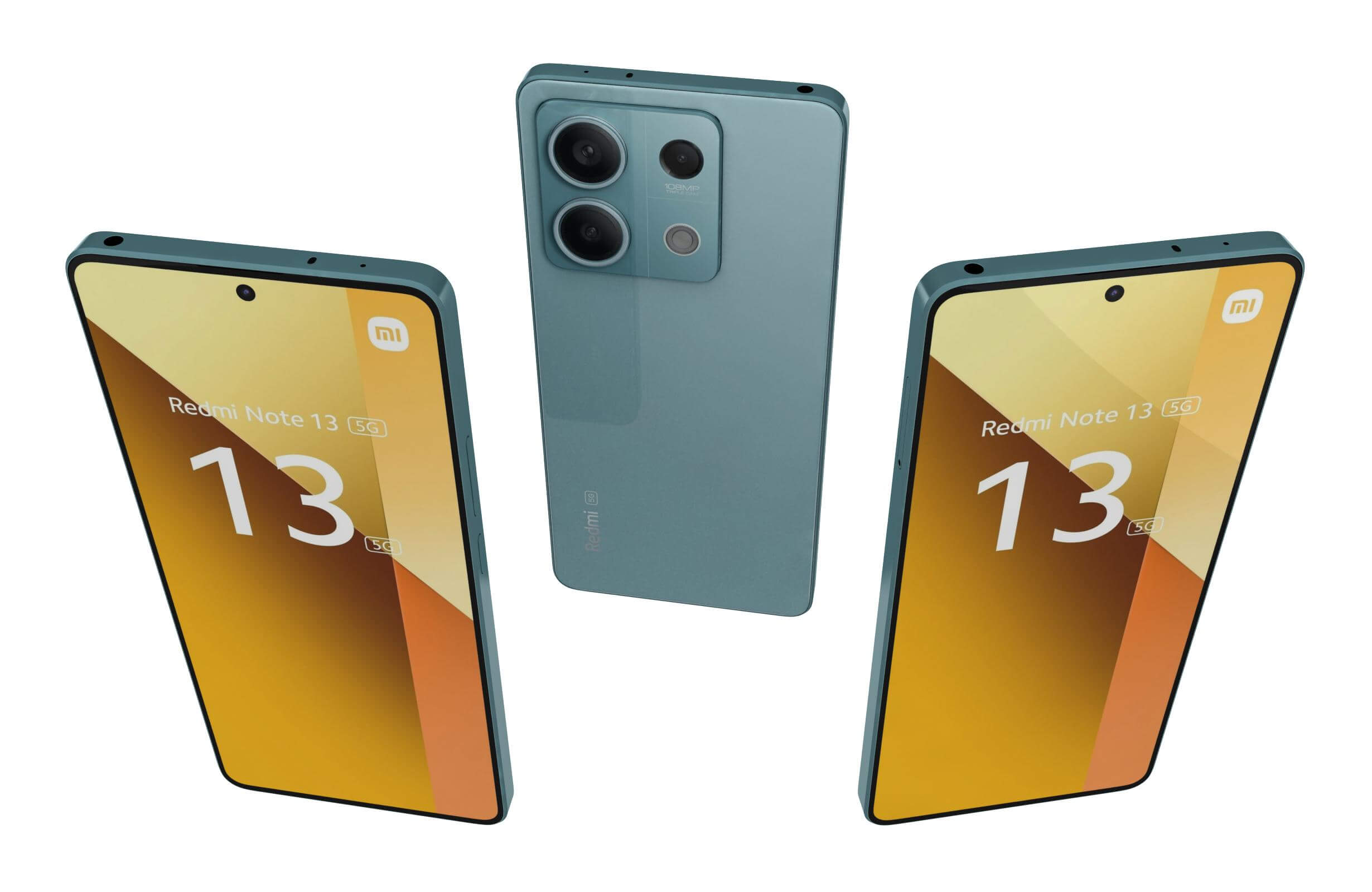 Xiaomi Redmi Note 13 5G Blue - 3D Model by Rever_Art