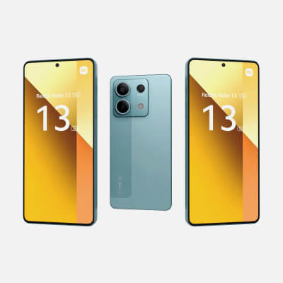 Xiaomi Redmi Note 13 5G Blue - 3D Model by Rever_Art