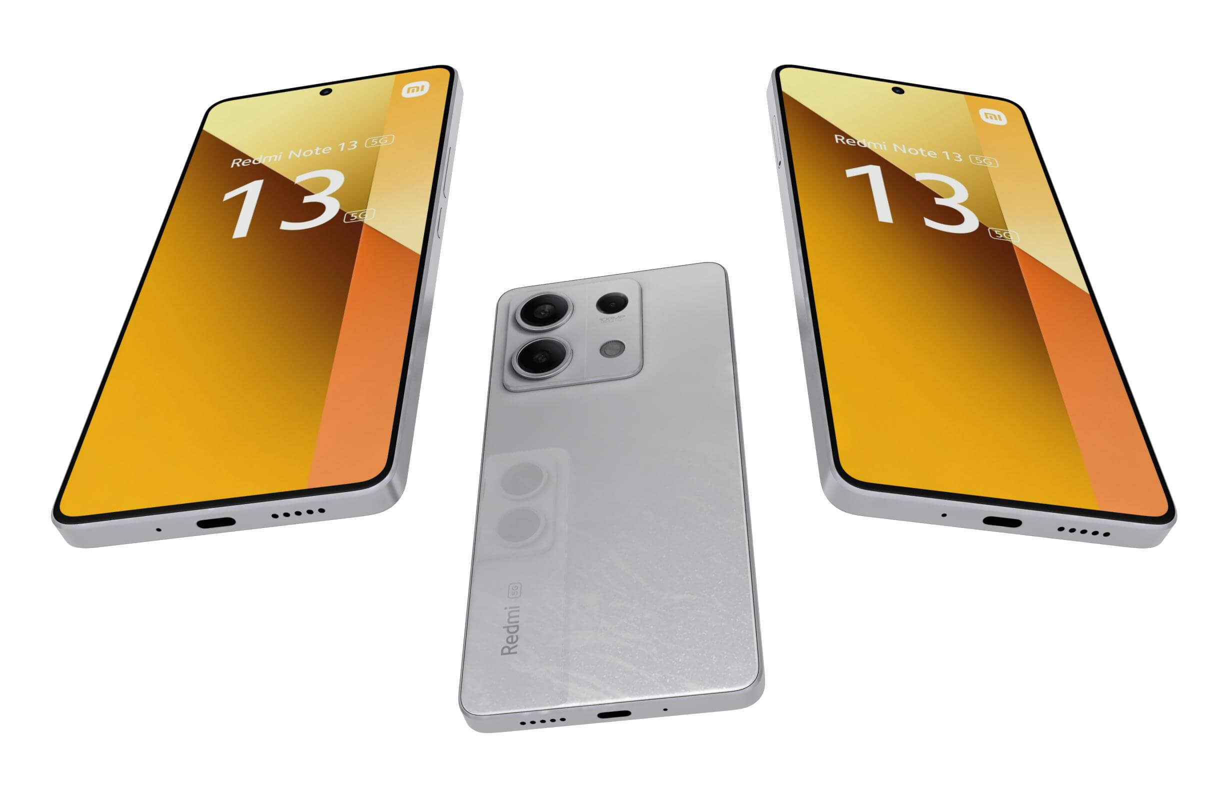 Xiaomi Redmi Note 13 5G White - 3D Model by Rever_Art