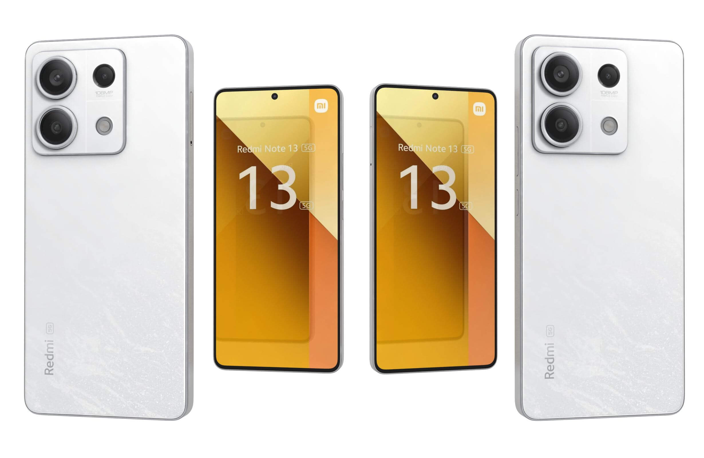 Xiaomi Redmi Note 13 5G White - 3D Model by Rever_Art