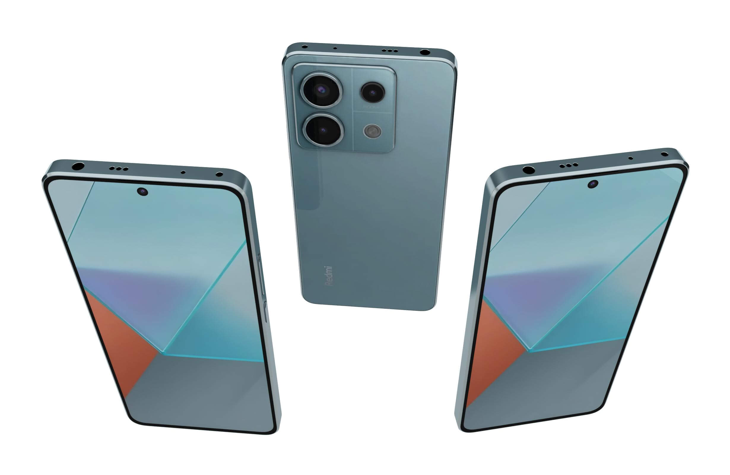 Xiaomi Redmi Note 13 Pro Blue - 3D Model by Rever_Art