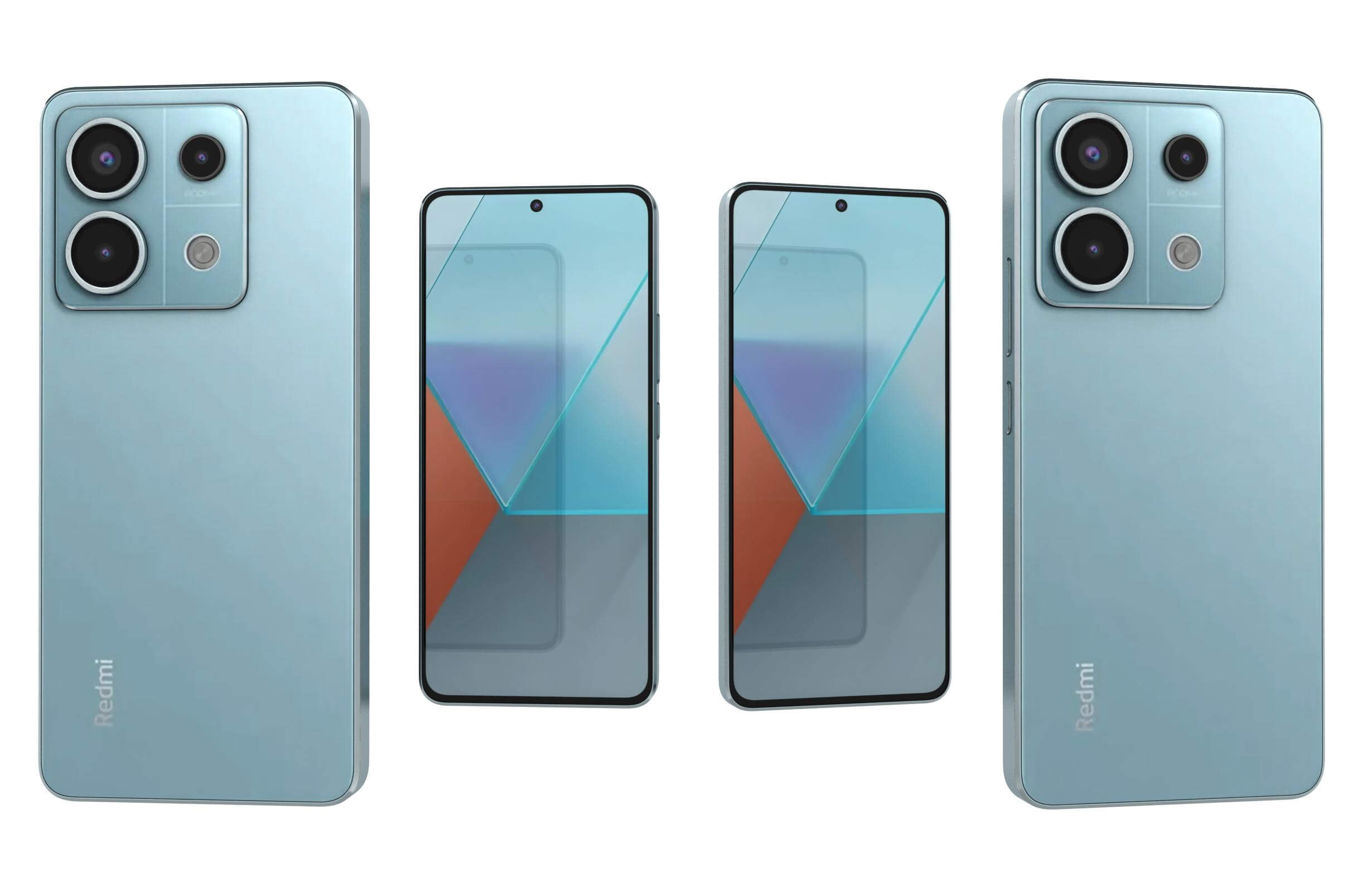 Xiaomi Redmi Note 13 Pro Blue - 3D Model by Rever_Art