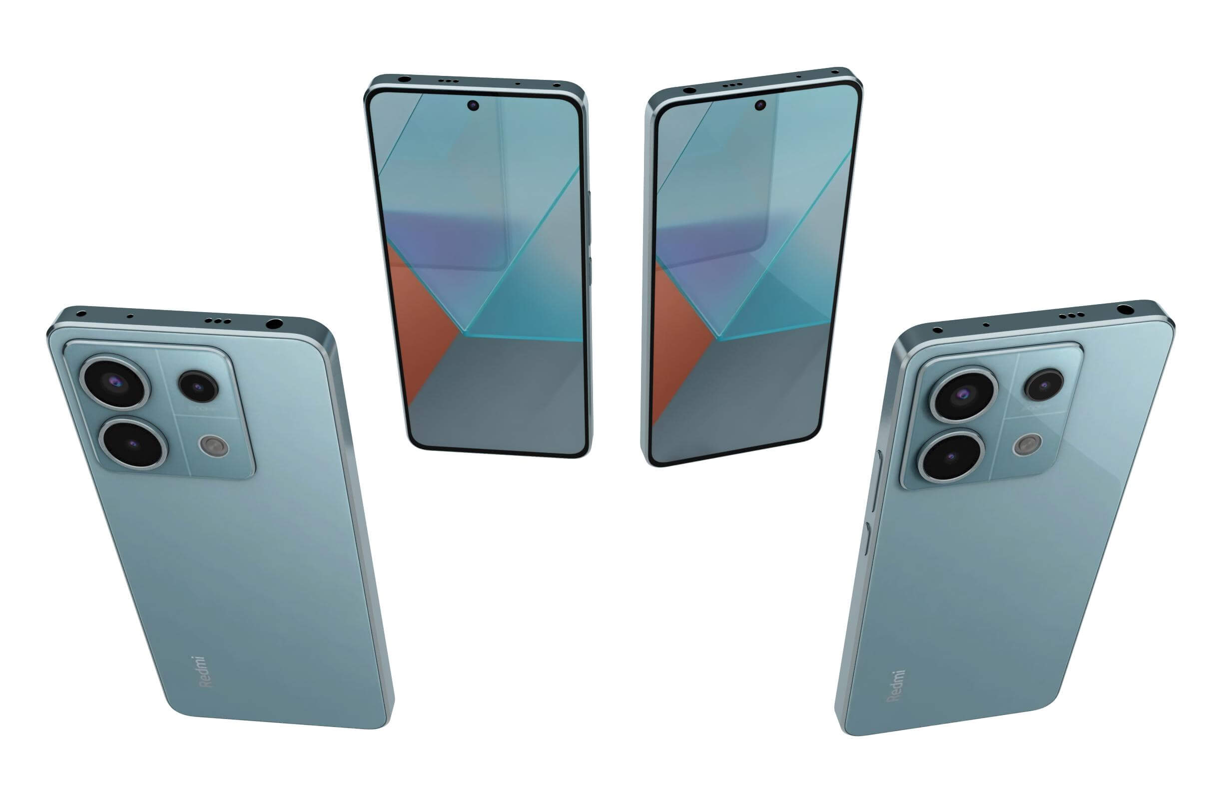 Xiaomi Redmi Note 13 Pro Blue - 3D Model by Rever_Art