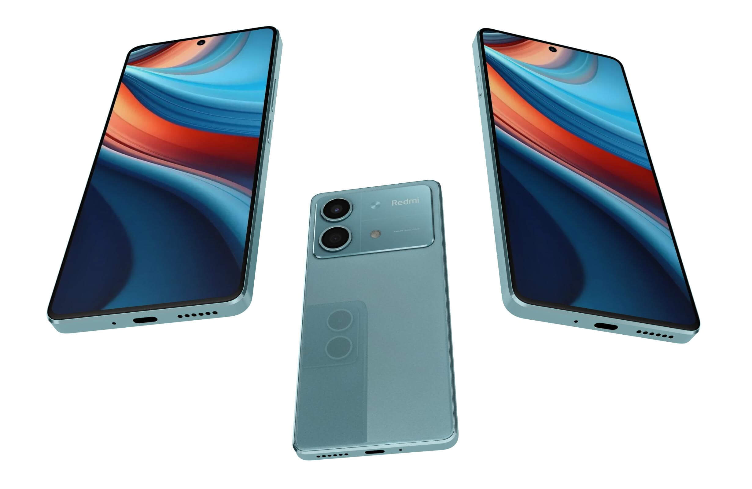 Xiaomi Redmi Note 13R Pro Blue - 3D Model by Rever_Art