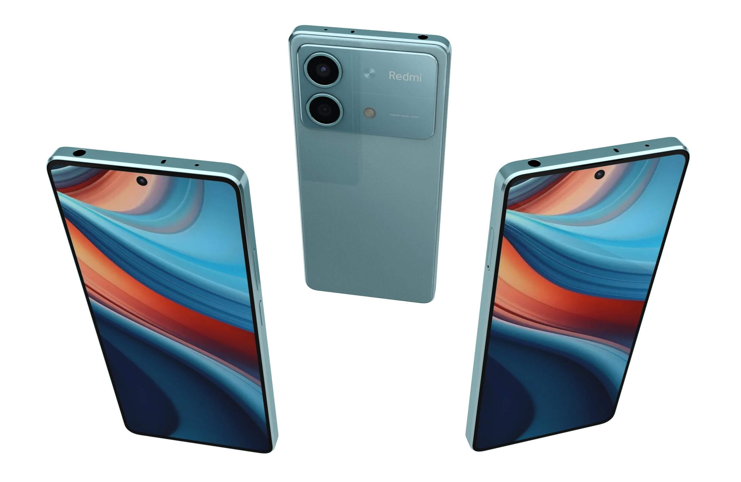 Xiaomi Redmi Note 13R Pro Blue - 3D Model by Rever_Art