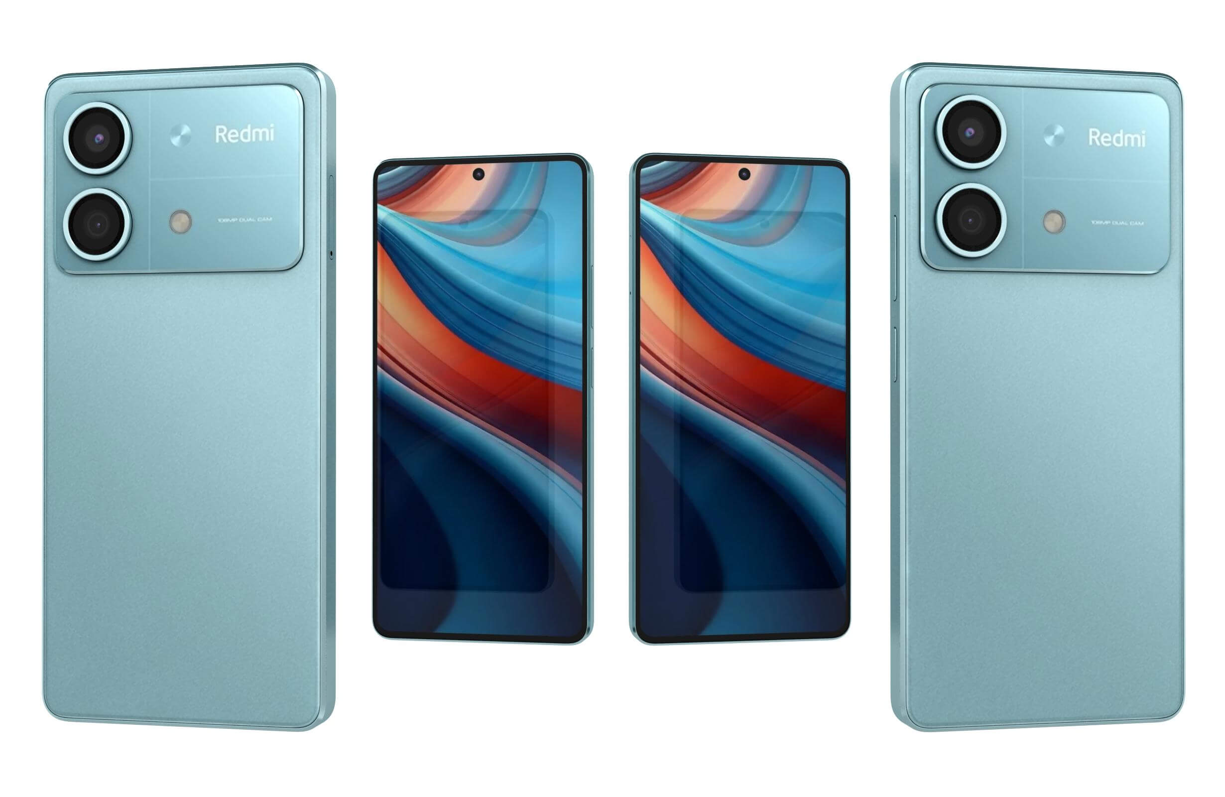 Xiaomi Redmi Note 13R Pro Blue - 3D Model by Rever_Art