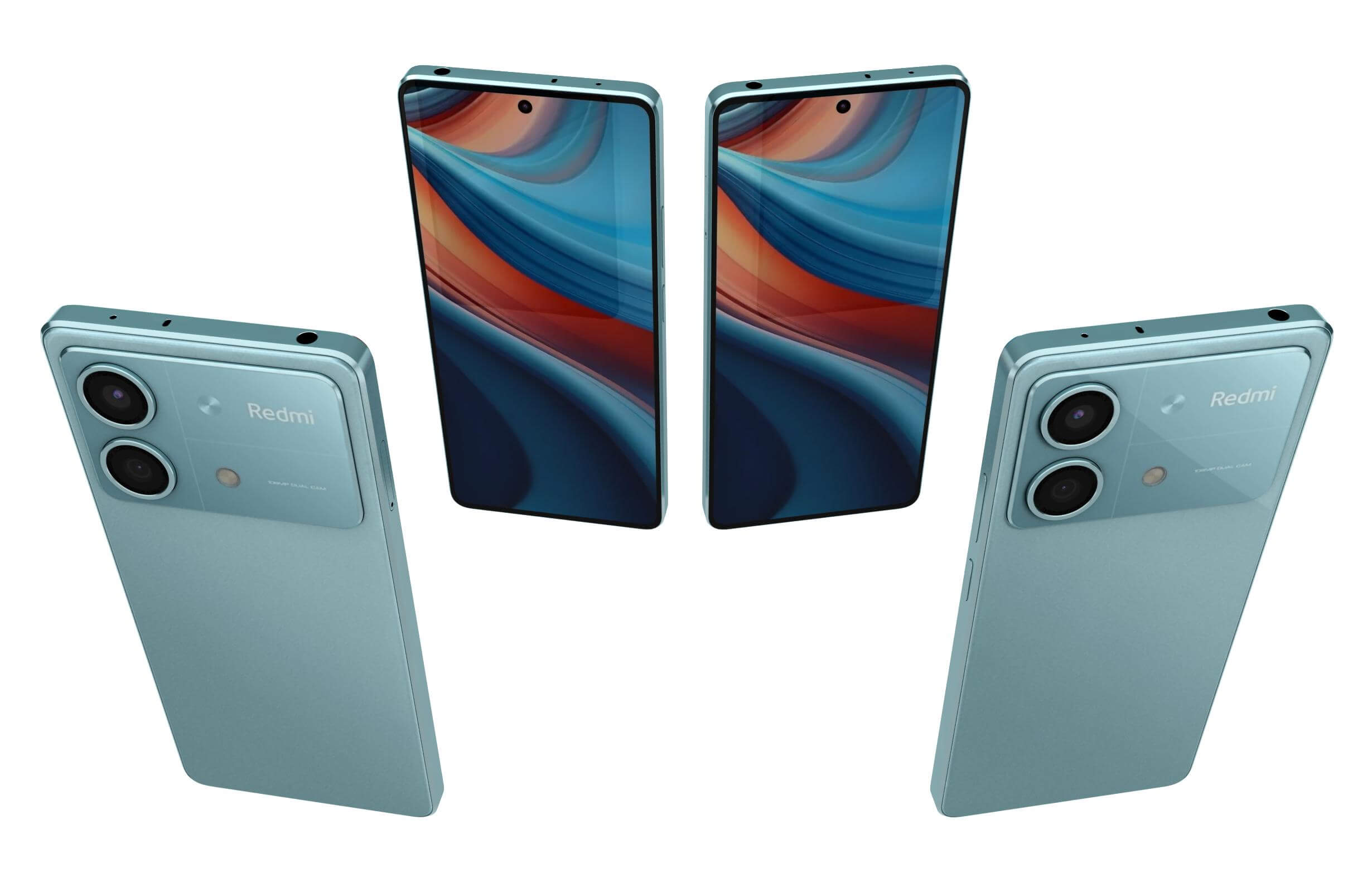 Xiaomi Redmi Note 13R Pro Blue - 3D Model by Rever_Art