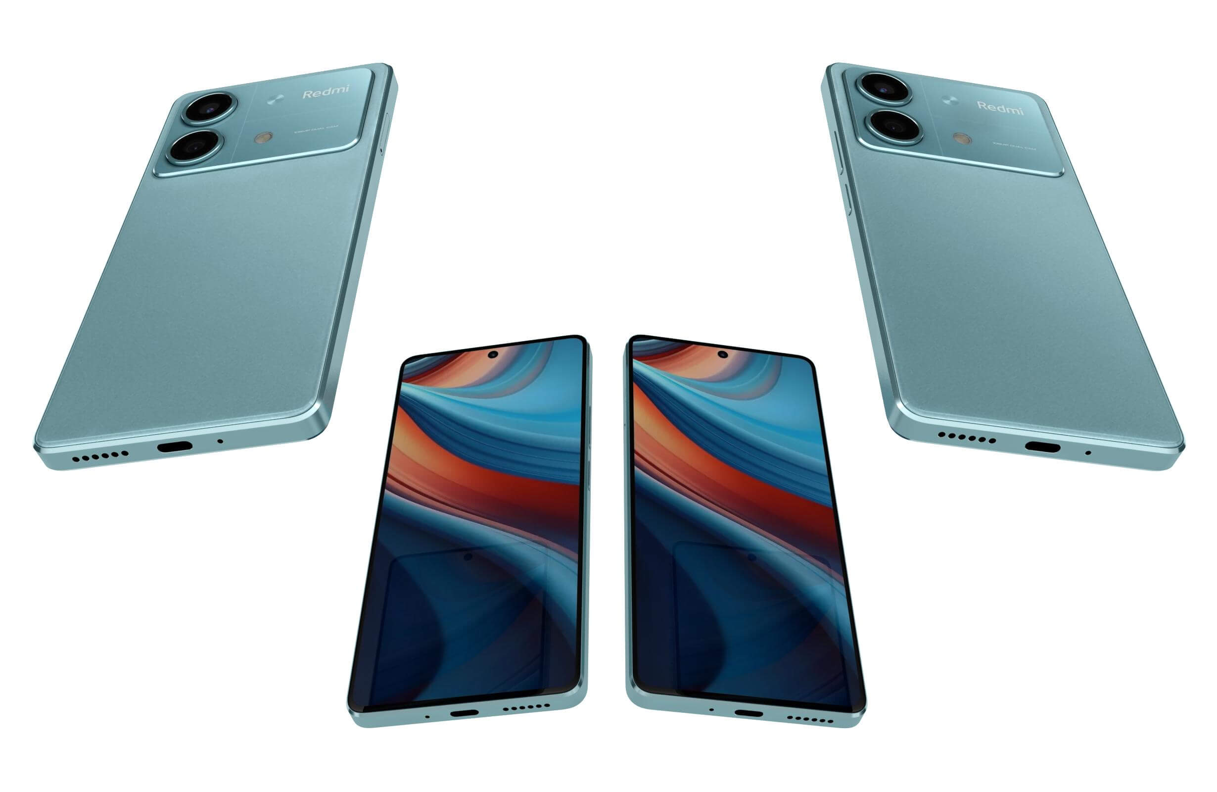 Xiaomi Redmi Note 13R Pro Blue - 3D Model by Rever_Art