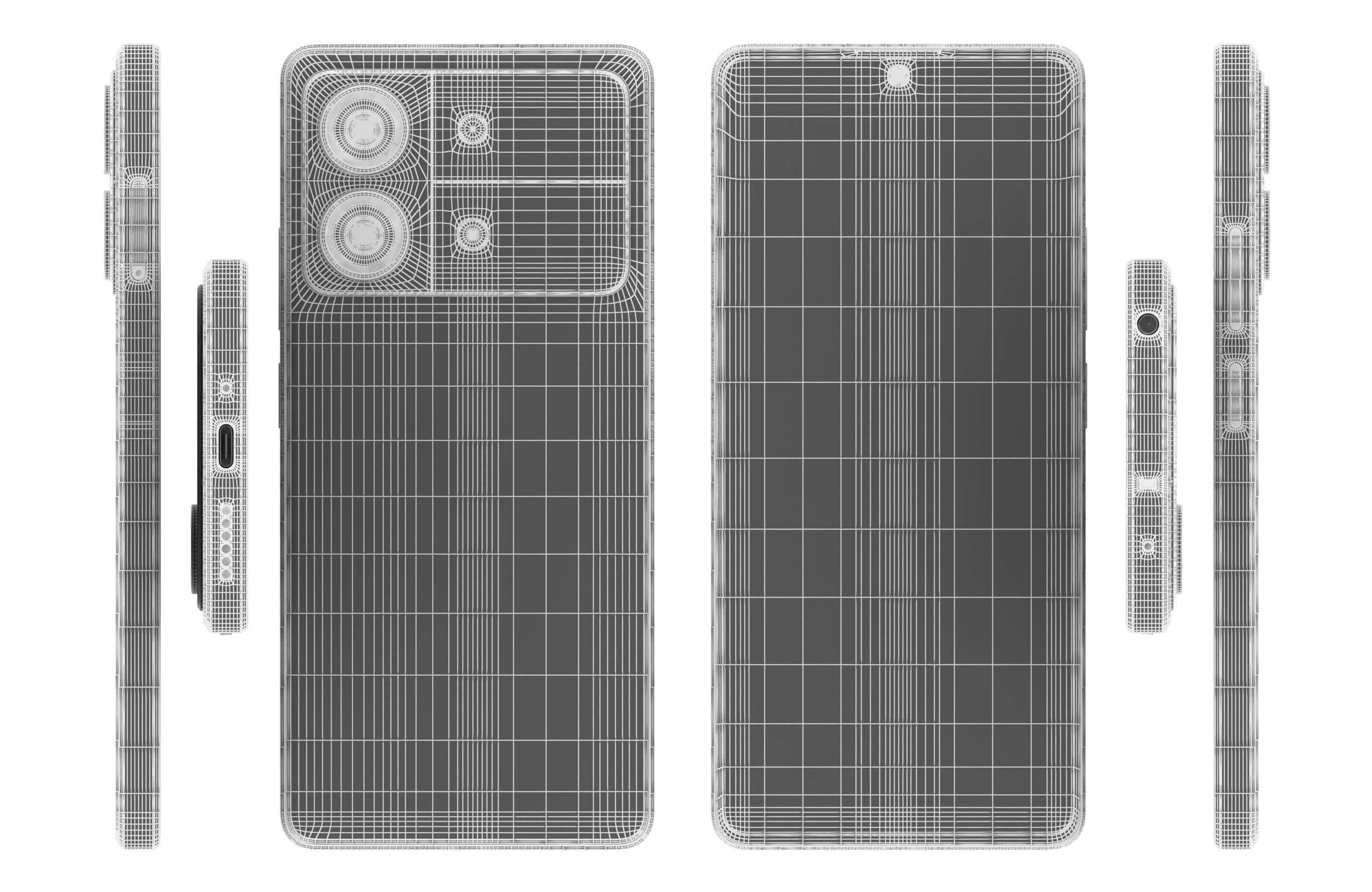 Xiaomi Redmi Note 13R Pro Blue - 3D Model by Rever_Art