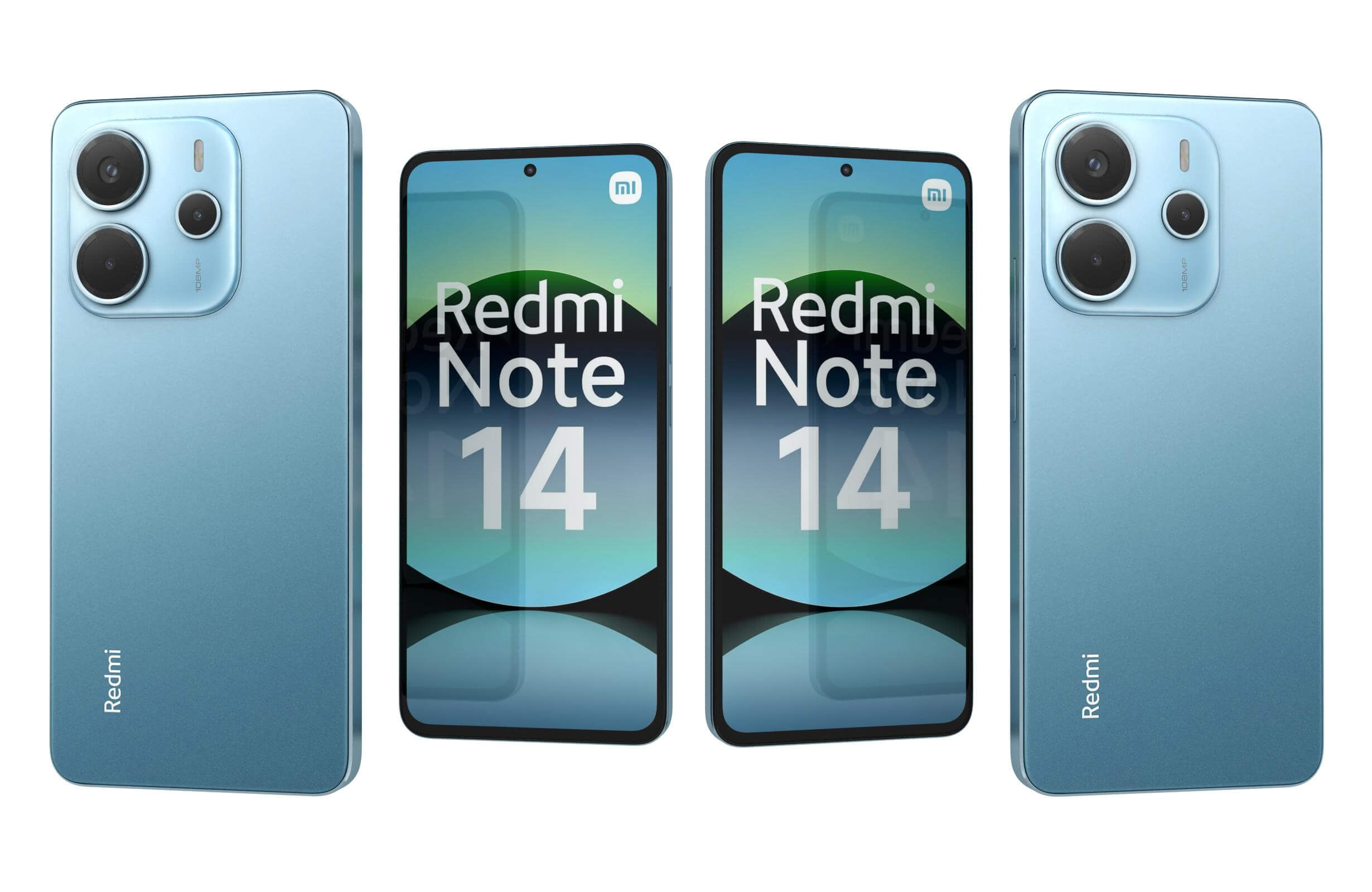 Xiaomi Redmi Note 14 Green - 3D Model by Rever_Art