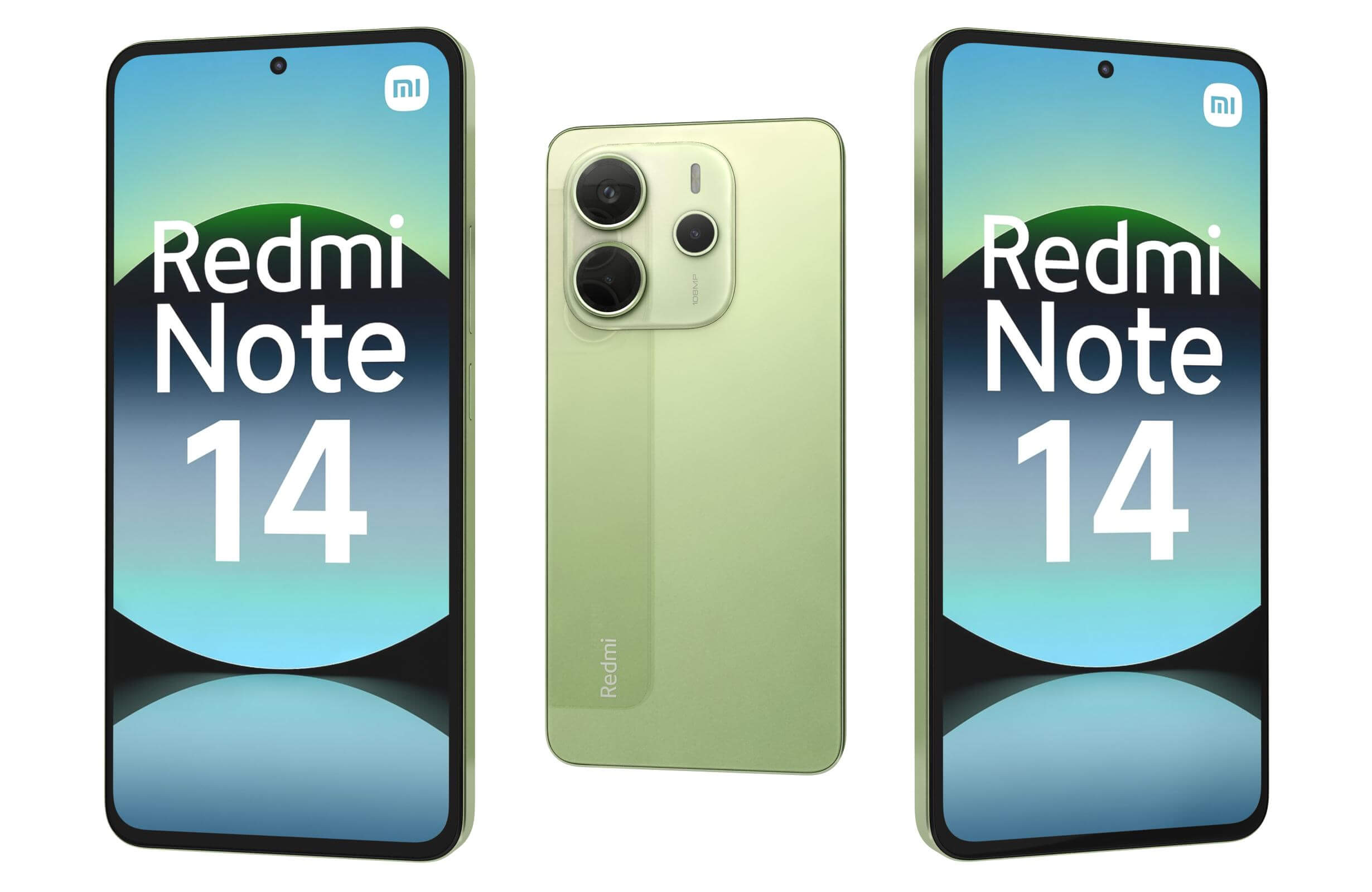 Xiaomi Redmi Note 14 Green - 3D Model by Rever_Art