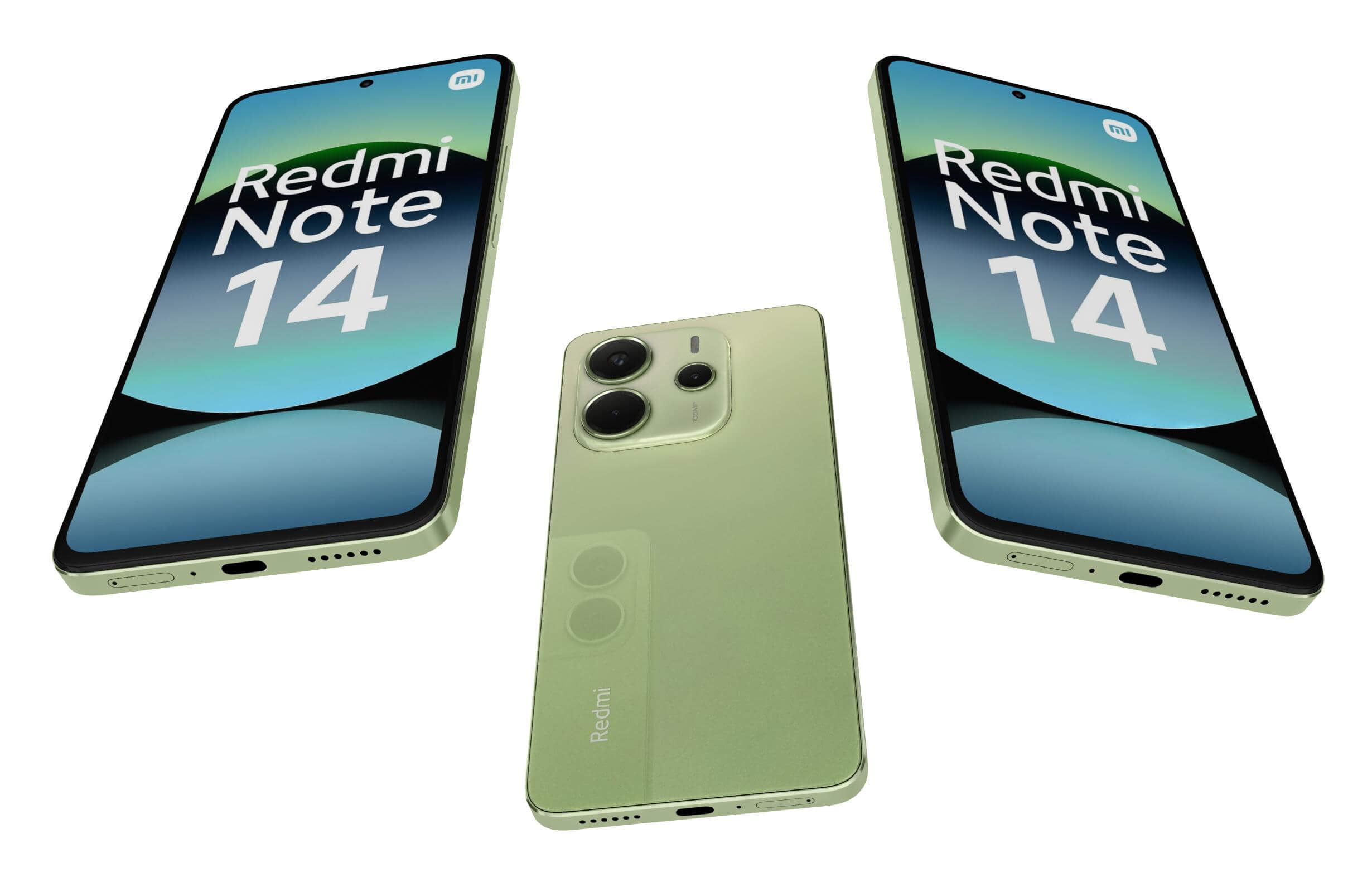 Xiaomi Redmi Note 14 Green - 3D Model by Rever_Art