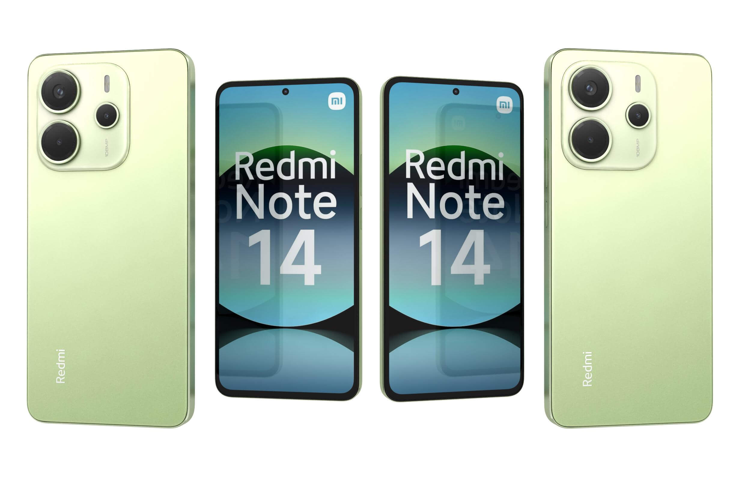 Xiaomi Redmi Note 14 Green - 3D Model by Rever_Art