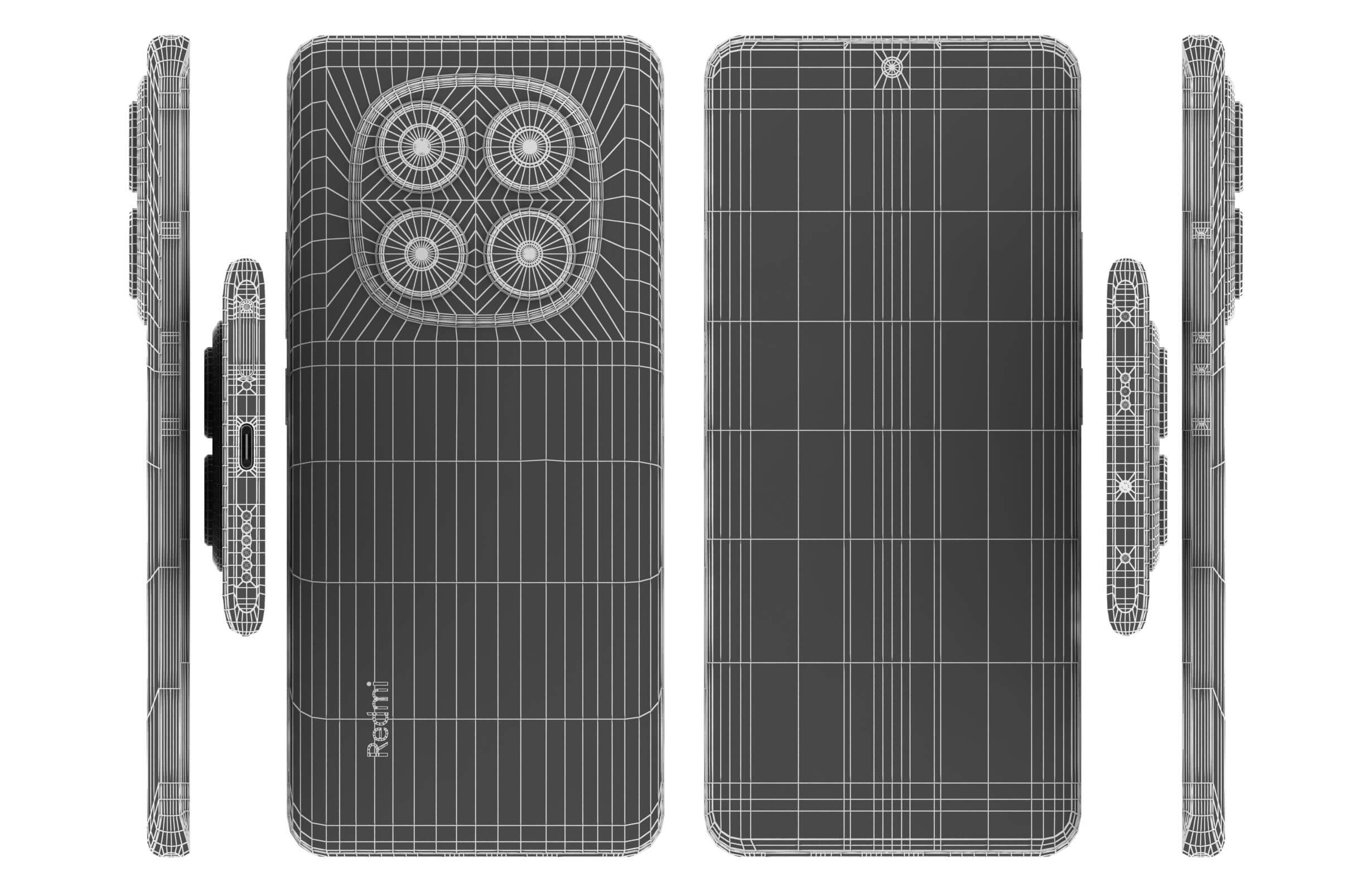 Xiaomi Redmi Note 14 Pro 5G All Colors - 3D Model by Rever_Art