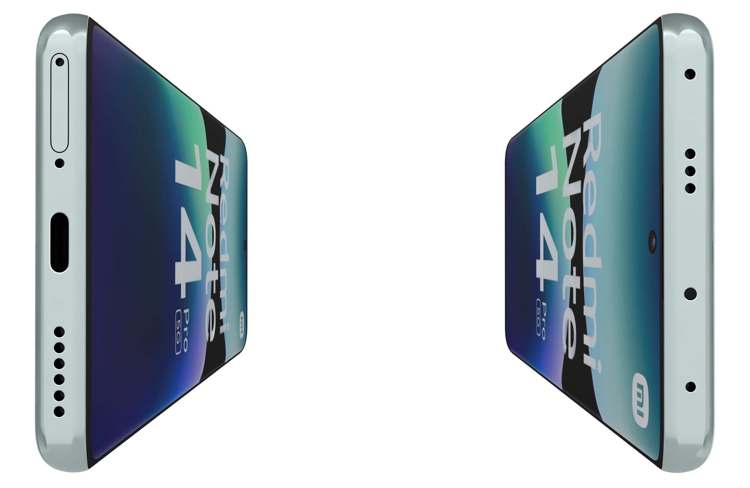 Xiaomi Redmi Note 14 Pro 5G Green - 3D Model by Rever_Art