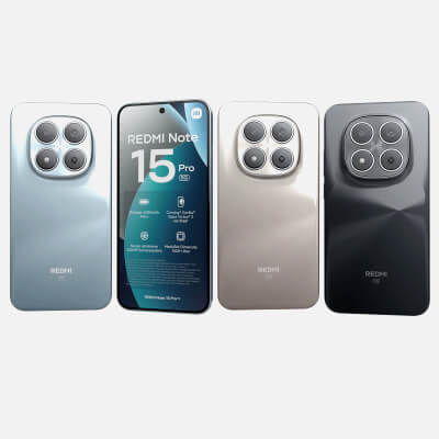 Xiaomi Redmi Note 15 Pro 5G All Colors - 3D Model by Rever_Art