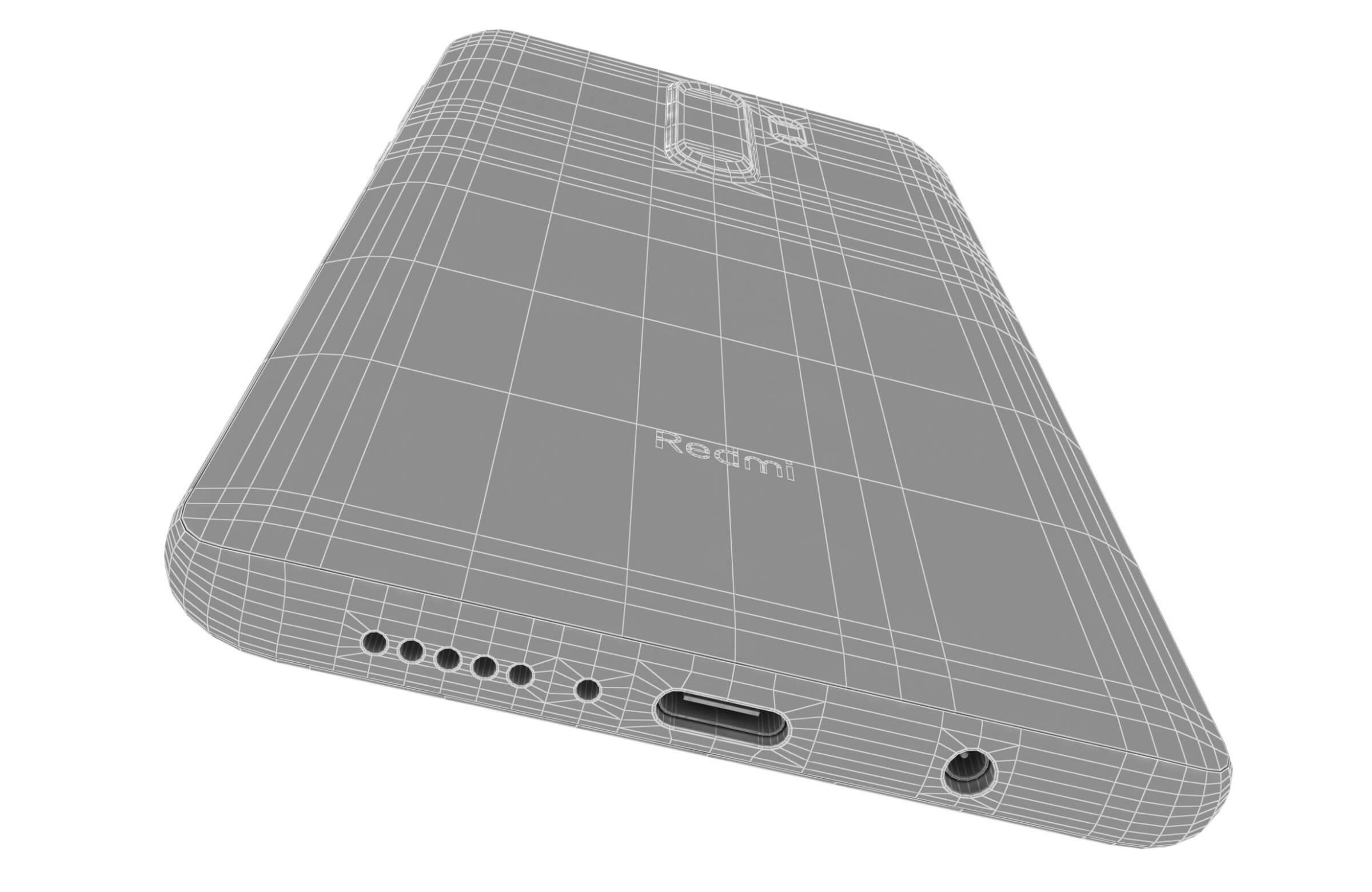 Xiaomi Redmi Note 8 Pro Deep Sea Blue - 3D Model by Rever_Art