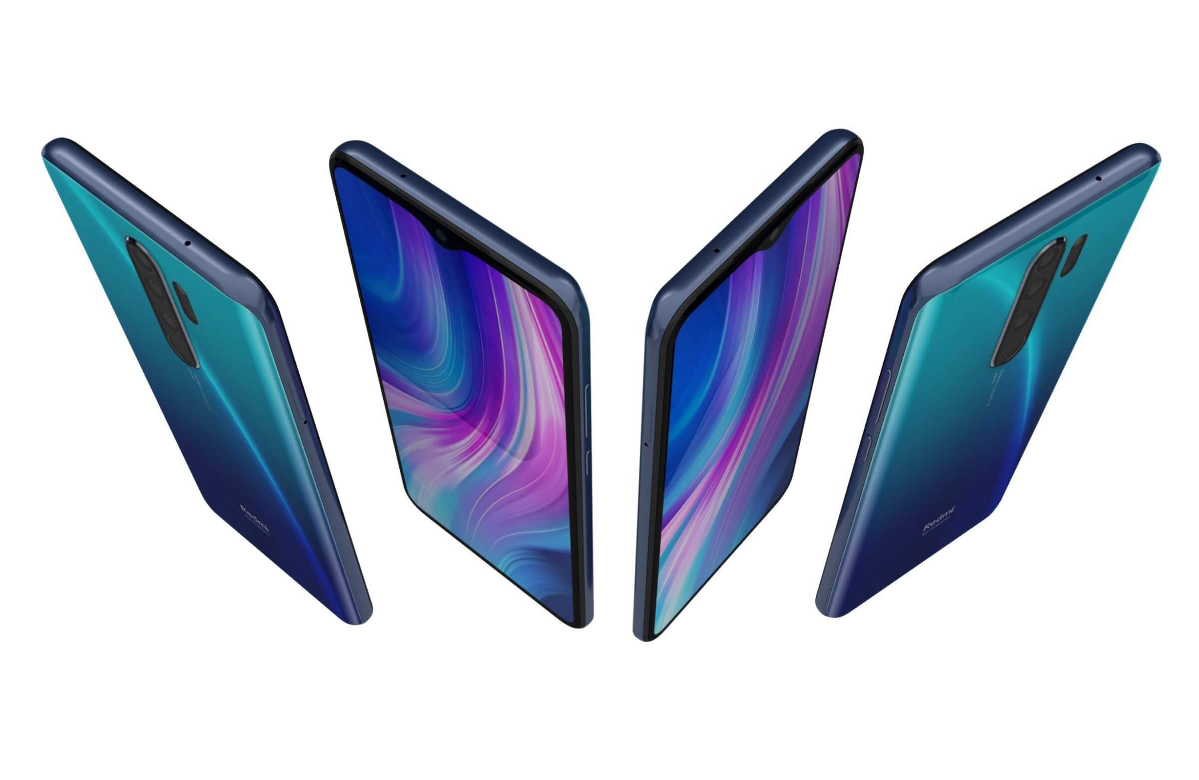 Xiaomi Redmi Note 8 Pro Electric Blue - 3D Model by Rever_Art