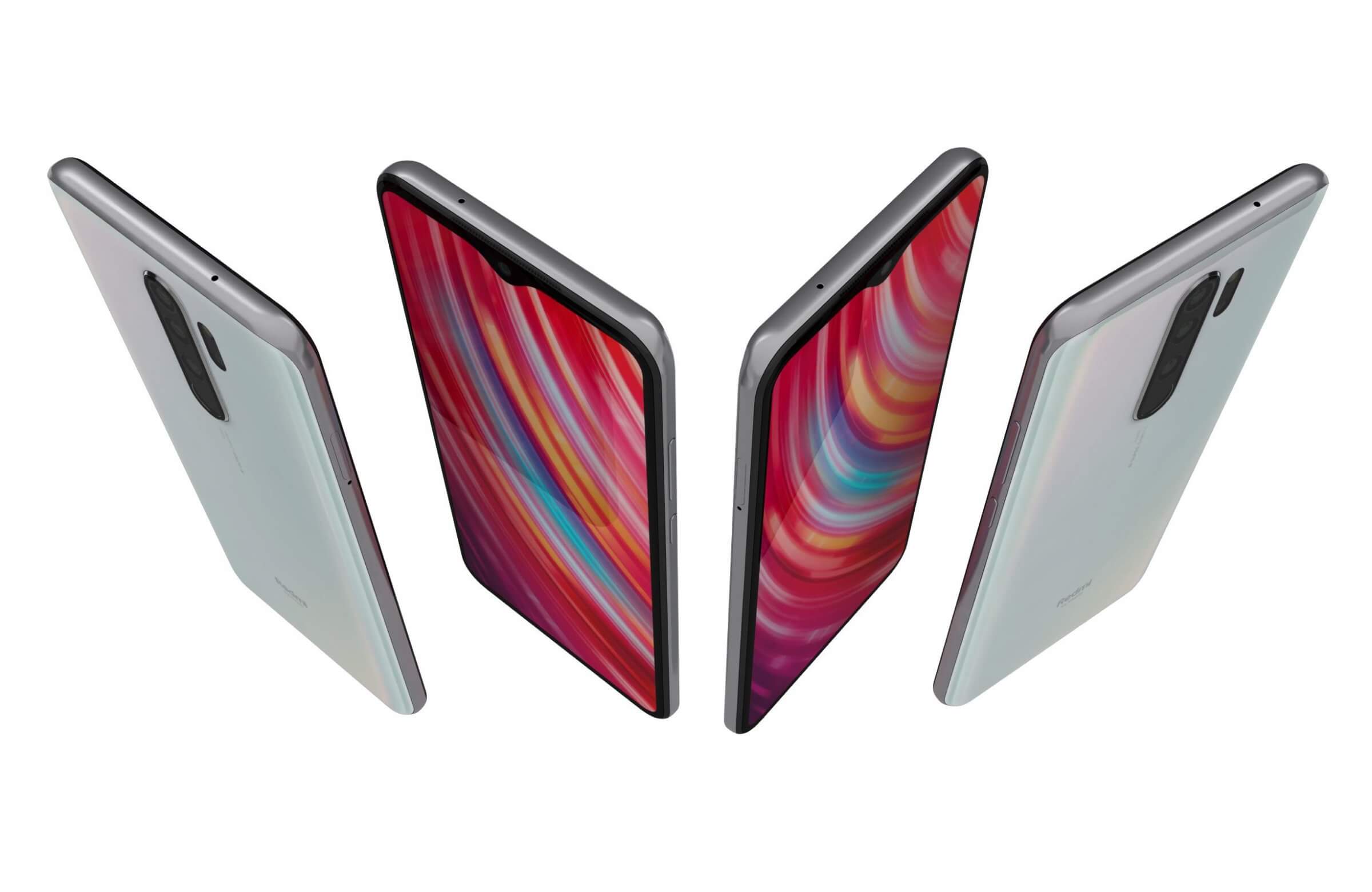 Xiaomi Redmi Note 8 Pro White - 3D Model by Rever_Art