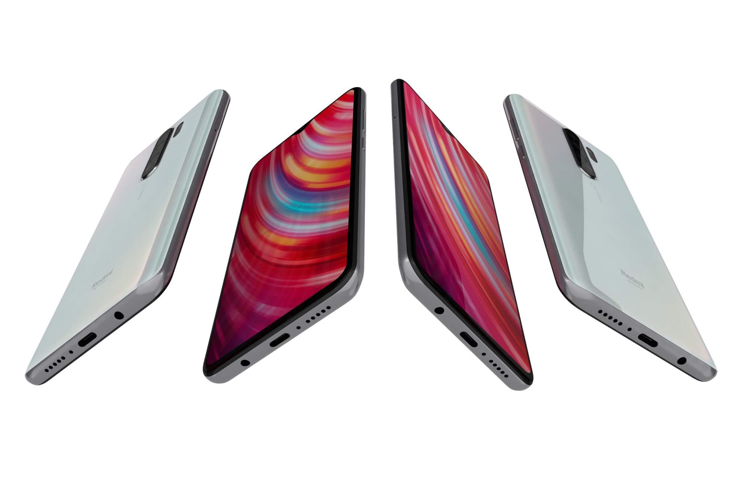 Xiaomi Redmi Note 8 Pro White - 3D Model by Rever_Art