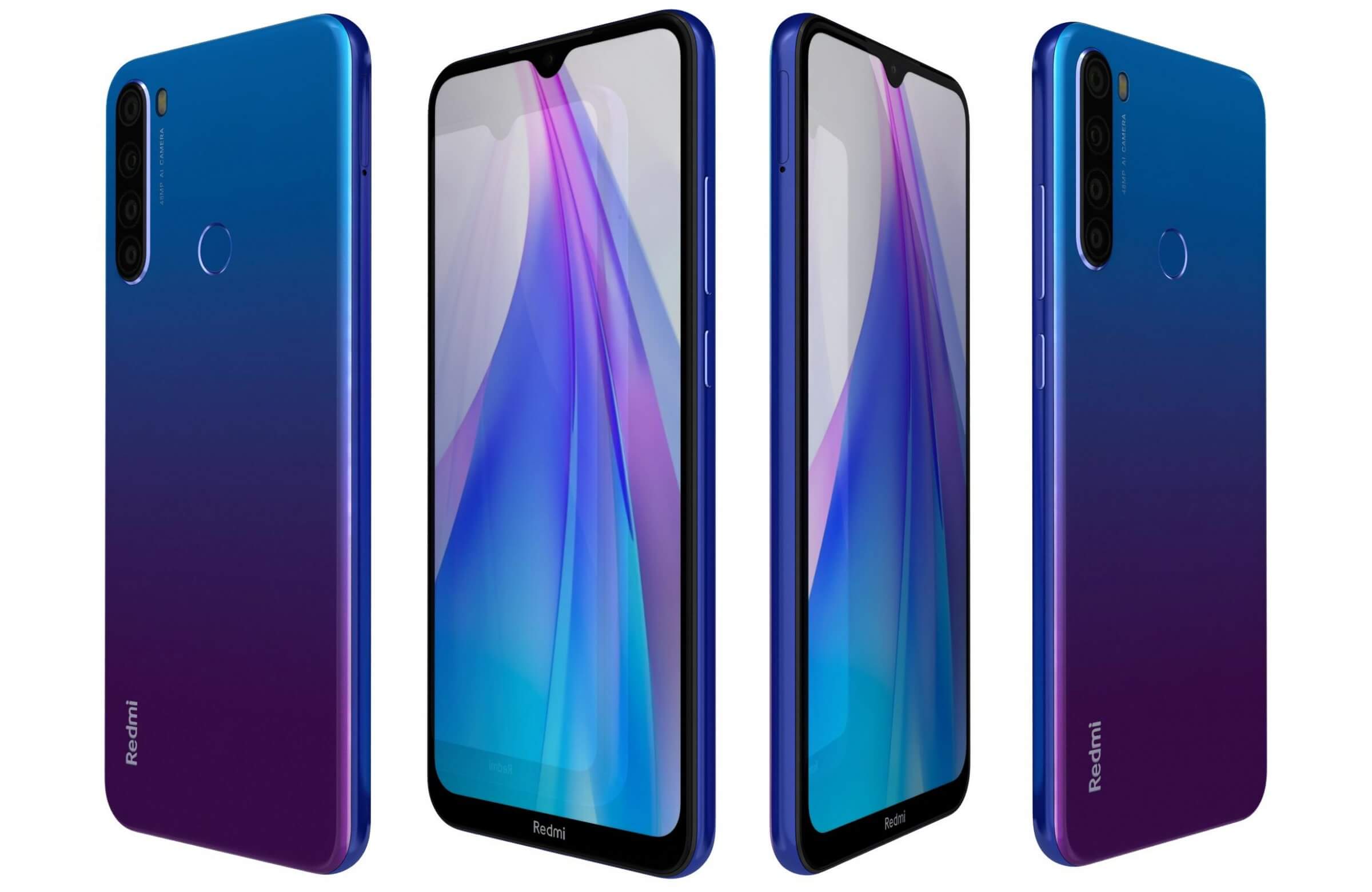 Xiaomi Redmi Note 8T All Colors - 3D Model by Rever_Art