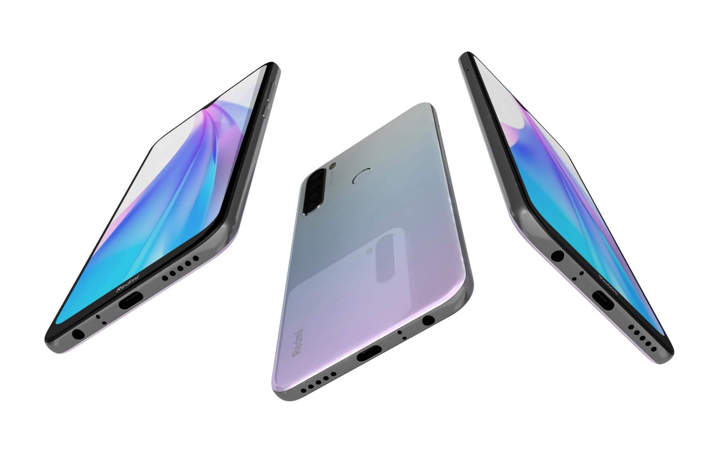 Xiaomi Redmi Note 8T Moonlight White - 3D Model by Rever_Art