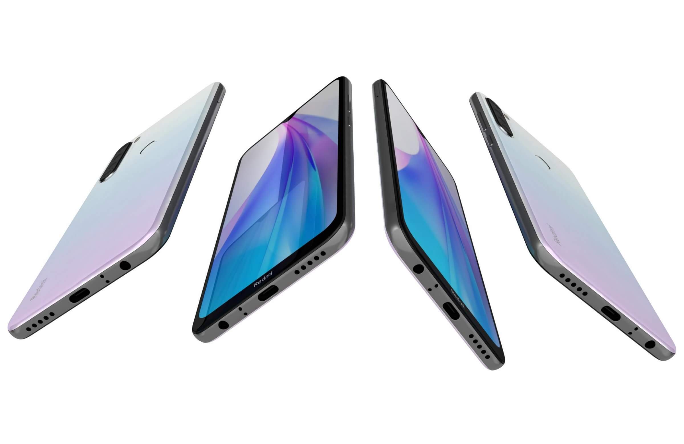 Xiaomi Redmi Note 8T Moonlight White - 3D Model by Rever_Art