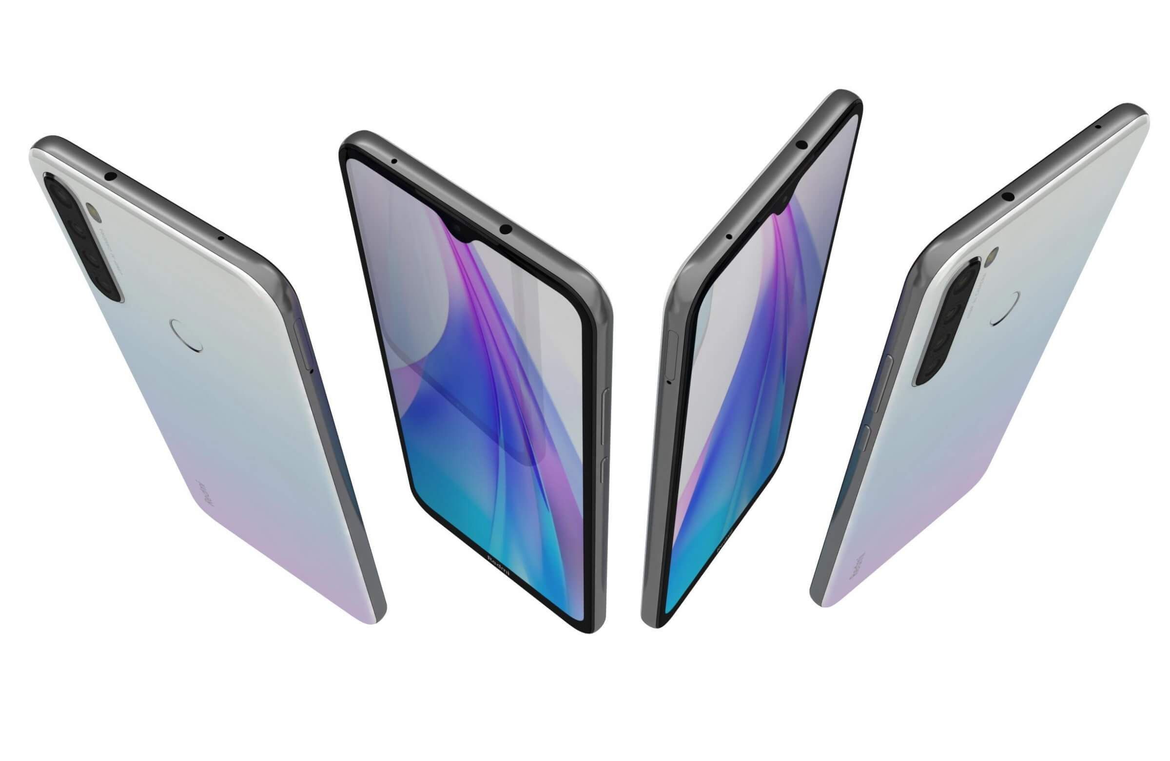 Xiaomi Redmi Note 8T Moonlight White - 3D Model by Rever_Art