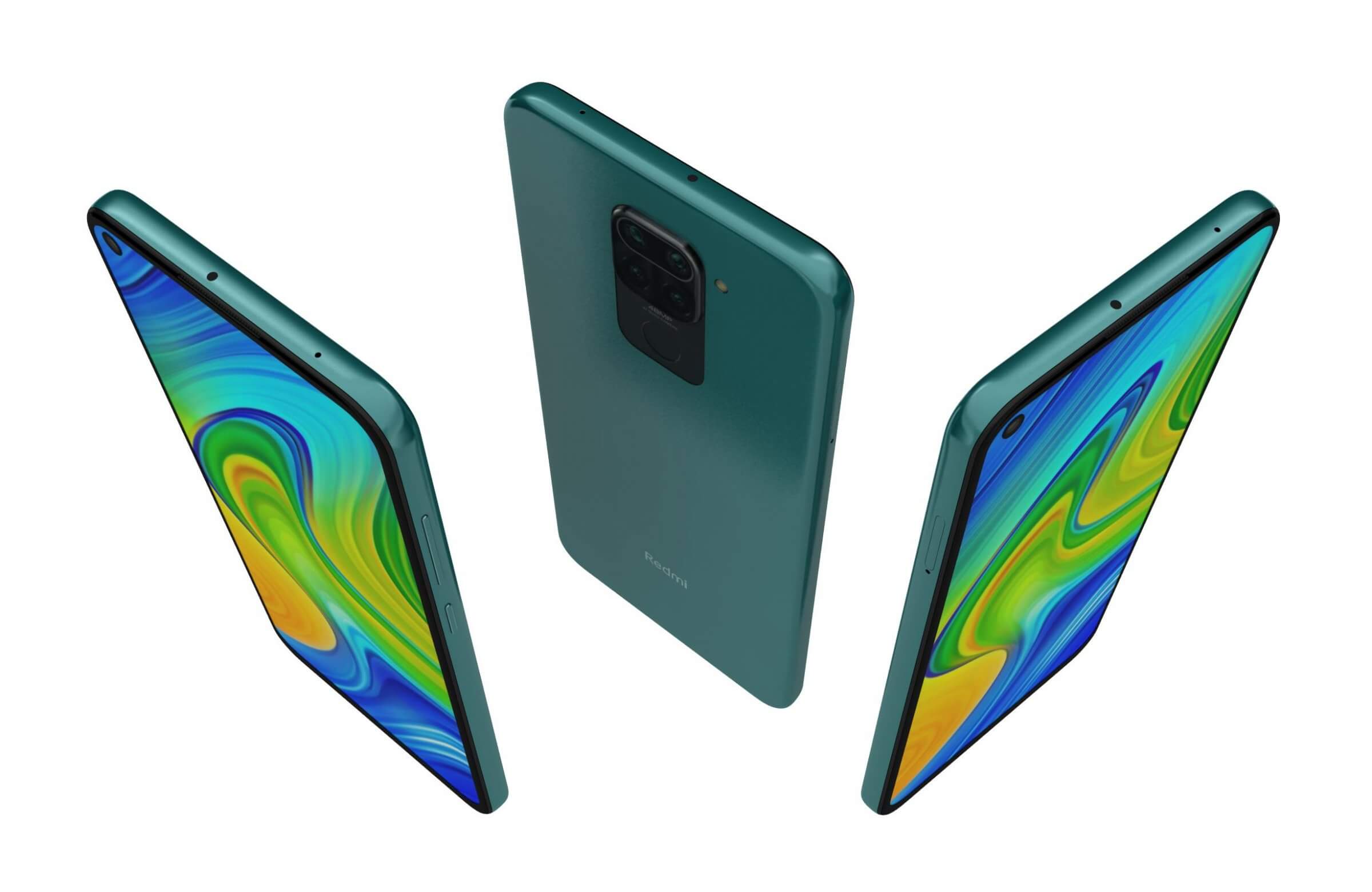 Xiaomi Redmi Note 9 Green - 3D Model by Rever_Art