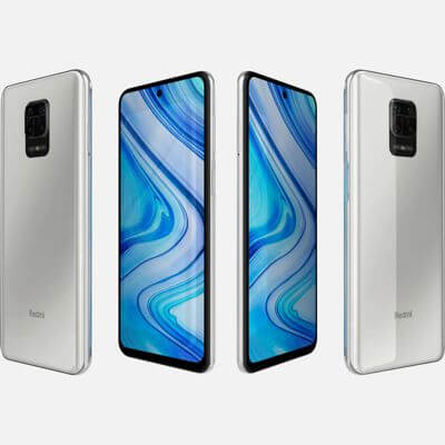 Xiaomi Redmi Note 9 Pro Glacier White - 3D Model by Rever_Art