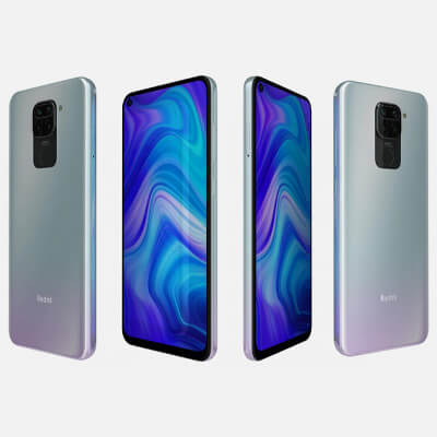 Xiaomi Redmi Note 9 White - 3D Model by Rever_Art