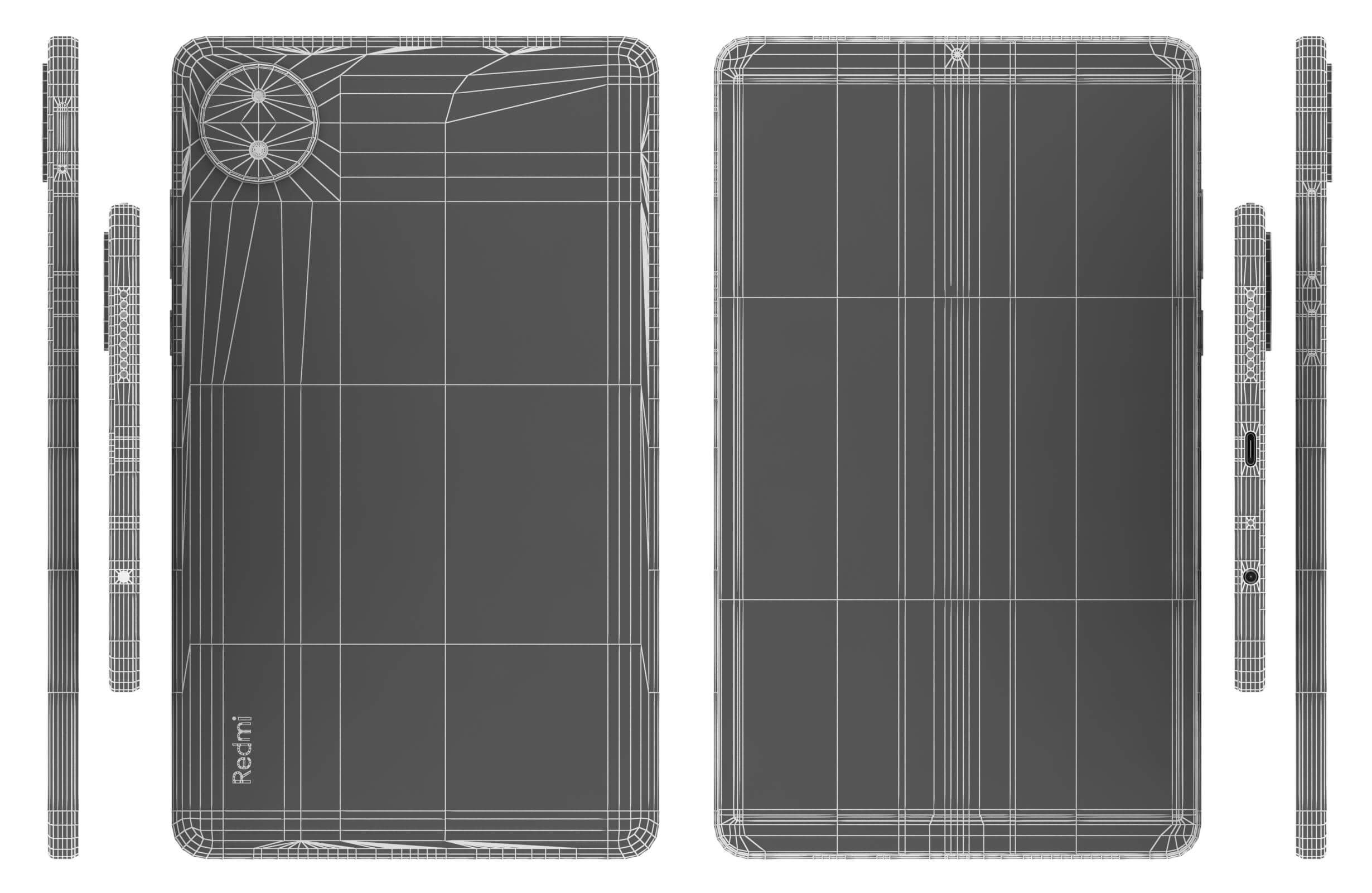 Xiaomi Redmi Pad SE 4G All Colors - 3D Model by Rever_Art