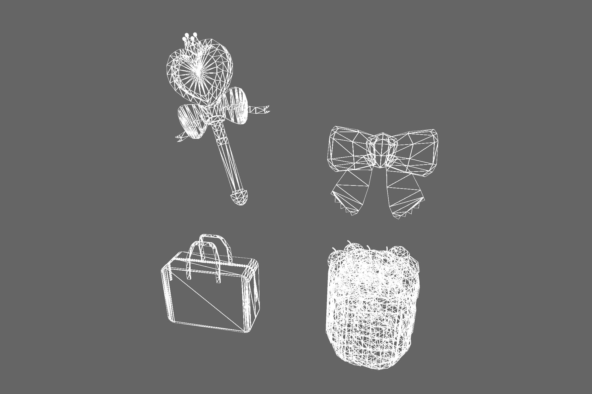 Low Poly 12 Girls - Fantasy Characters Pack 3D Model by Revereel Studio