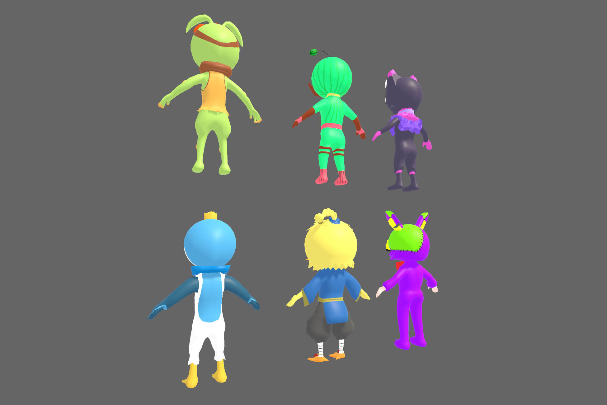 Low Poly 16 Casual Monsters - Fantasy Characters Pack 3D Model by ...