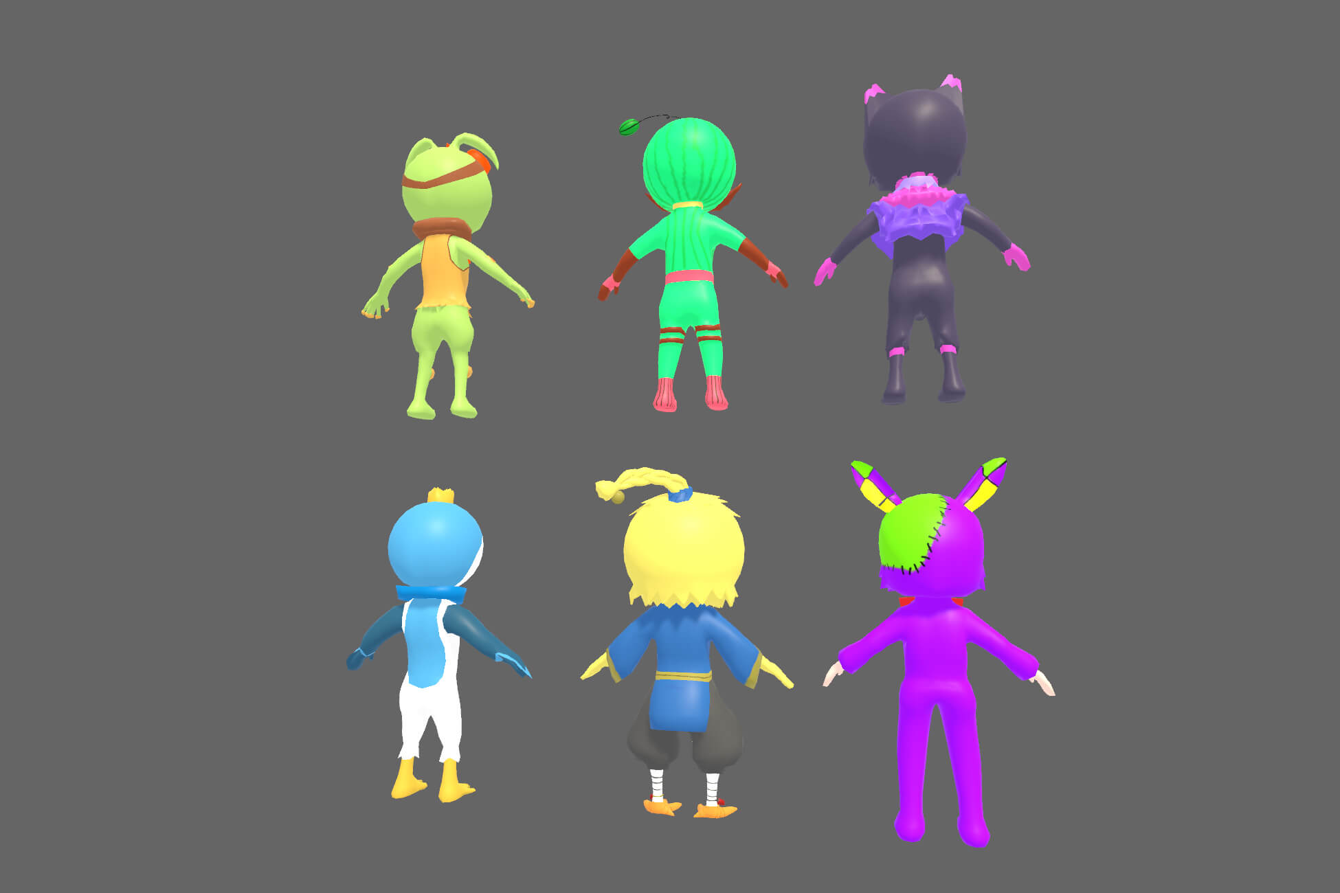 Low Poly 16 Casual Monsters - Fantasy Characters Pack 3D Model by ...