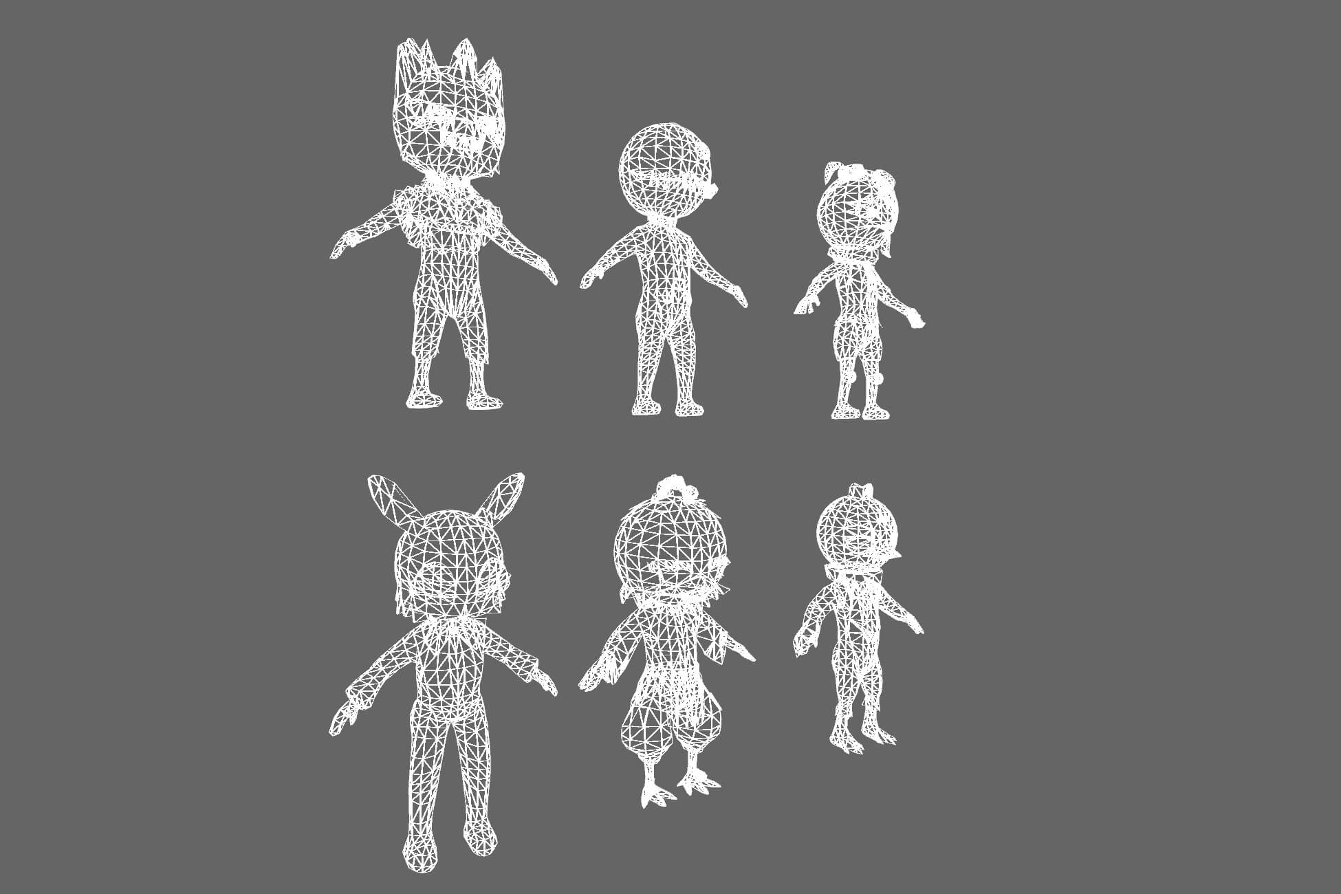 Low Poly 16 Casual Monsters - Fantasy Characters Pack 3D Model by ...