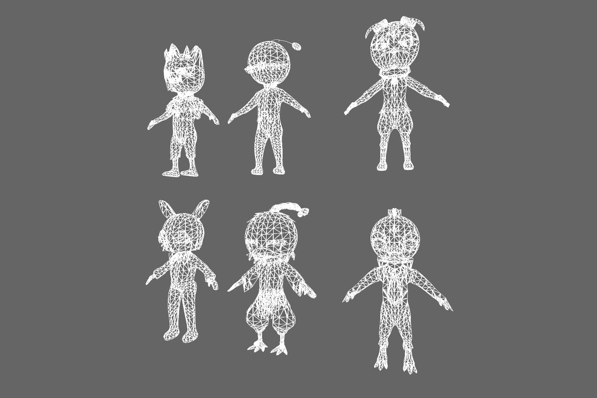 Low Poly 16 Casual Monsters - Fantasy Characters Pack 3D Model by ...