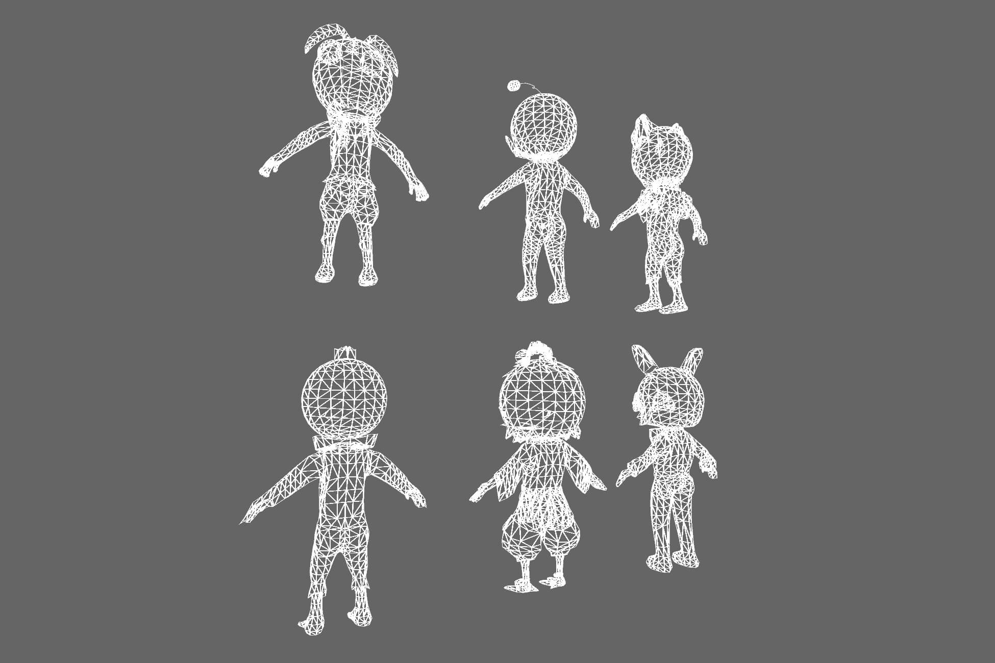 Low Poly 16 Casual Monsters - Fantasy Characters Pack 3D Model by ...