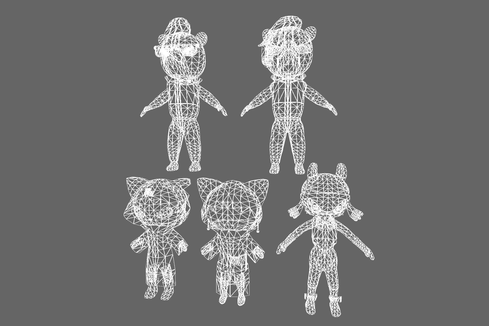 Low Poly 16 Casual Monsters - Fantasy Characters Pack 3D Model by ...