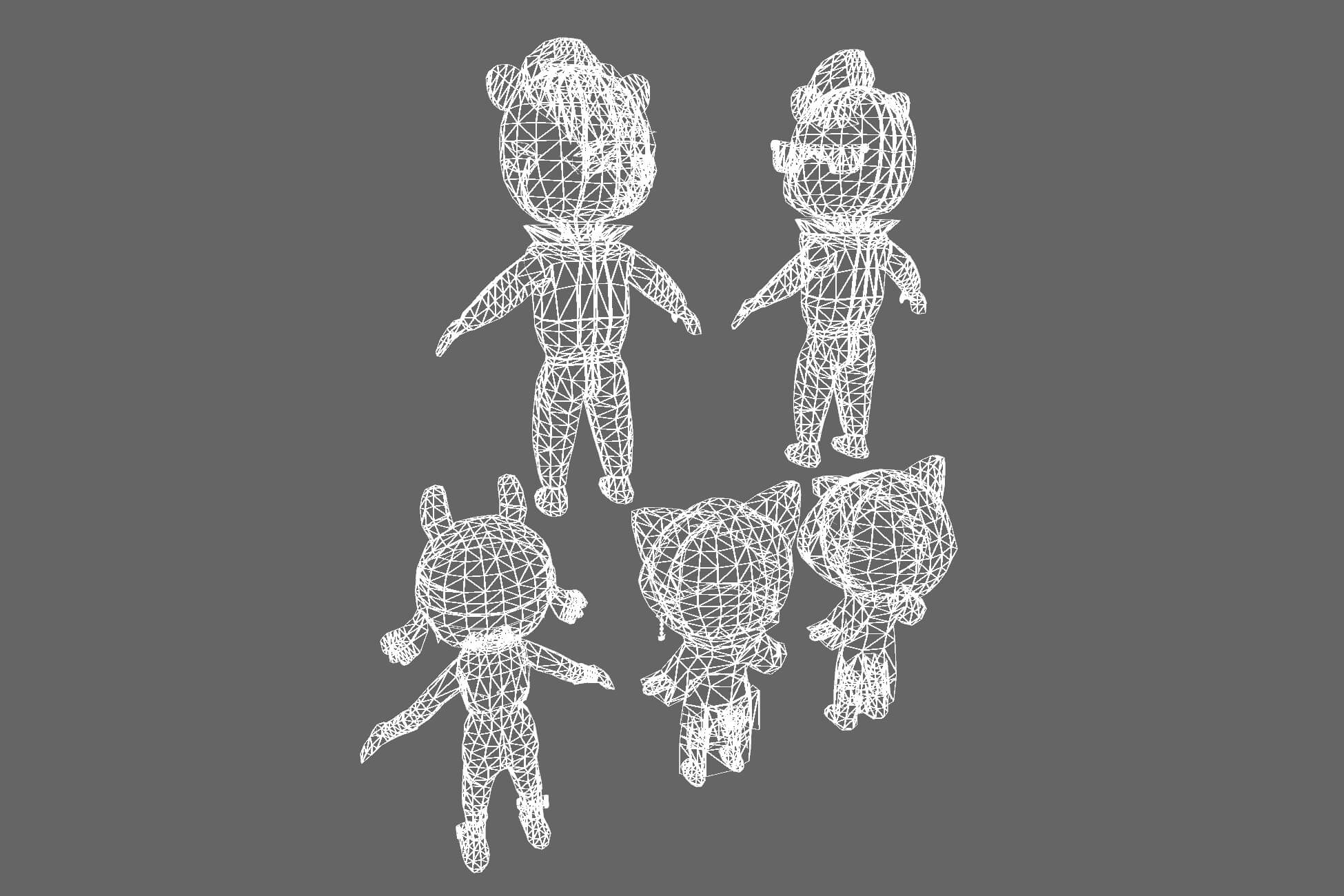 Low Poly 16 Casual Monsters - Fantasy Characters Pack 3D Model by ...