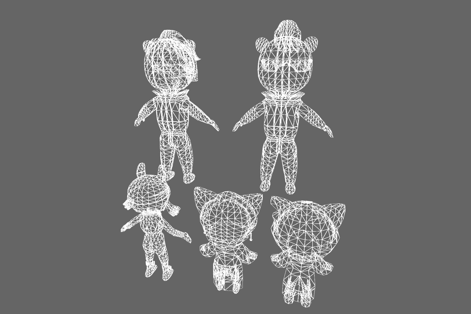 Low Poly 16 Casual Monsters - Fantasy Characters Pack 3D Model by ...