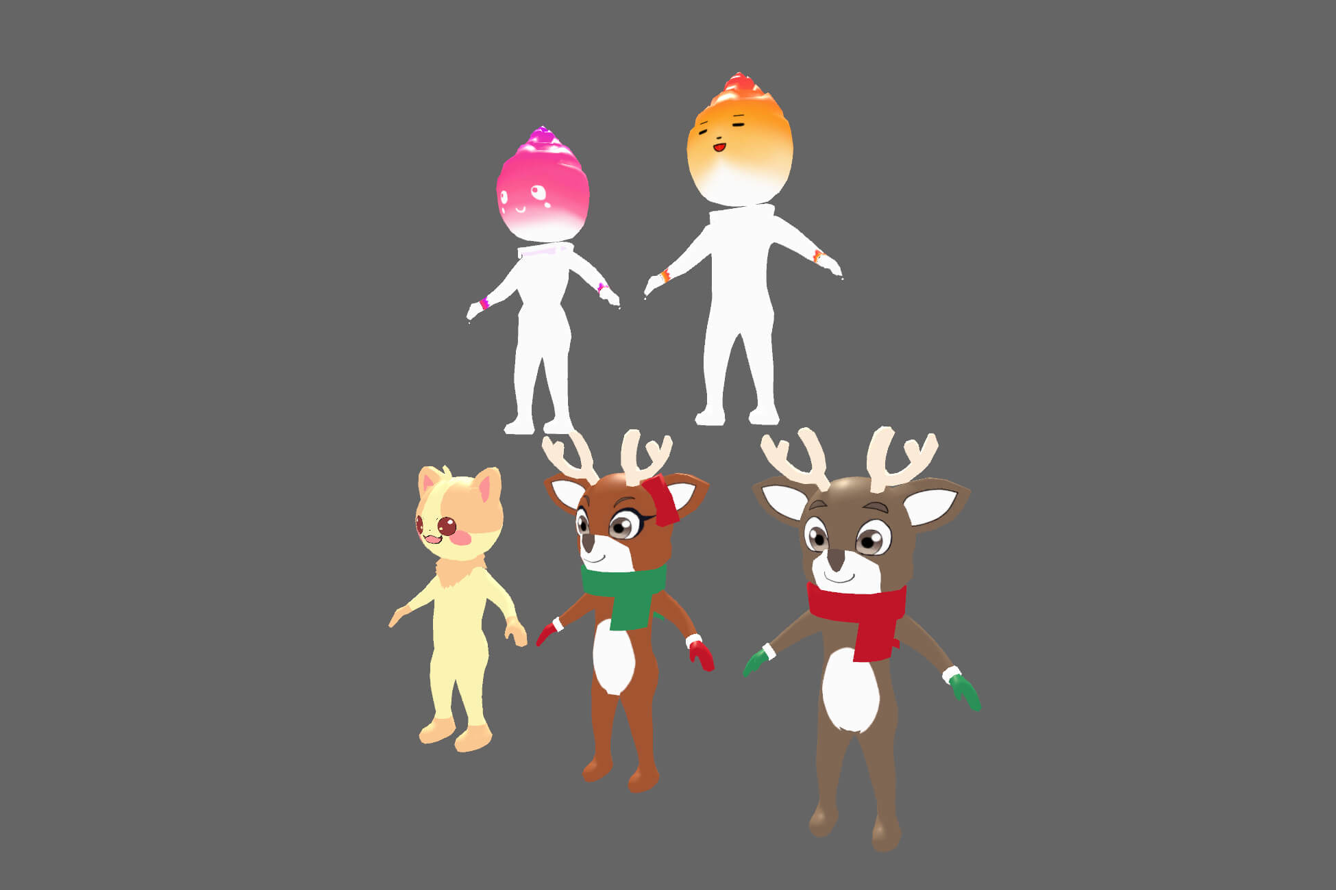 Low Poly 16 Casual Monsters - Fantasy Characters Pack 3D Model by ...