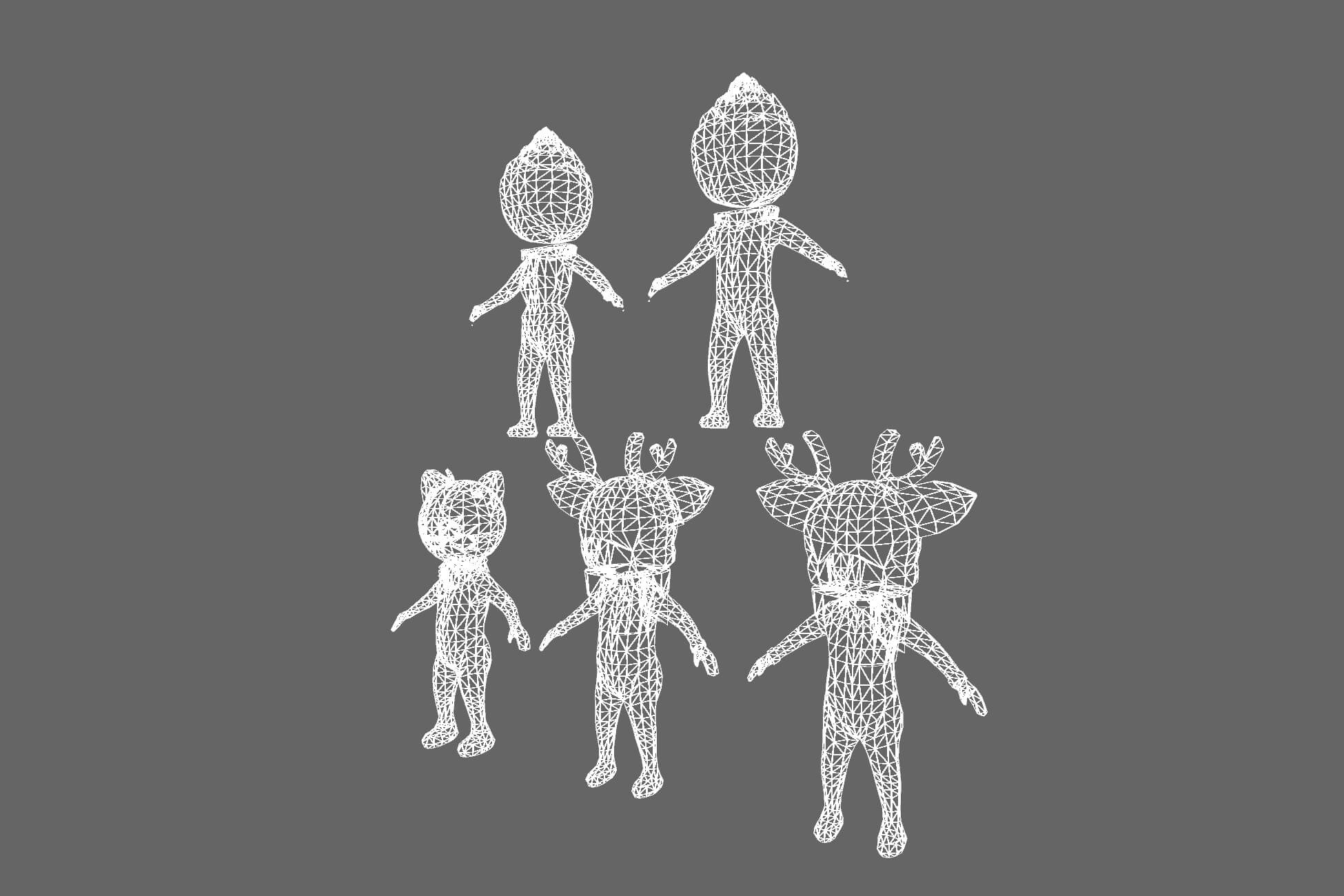 Low Poly 16 Casual Monsters - Fantasy Characters Pack 3D Model by ...