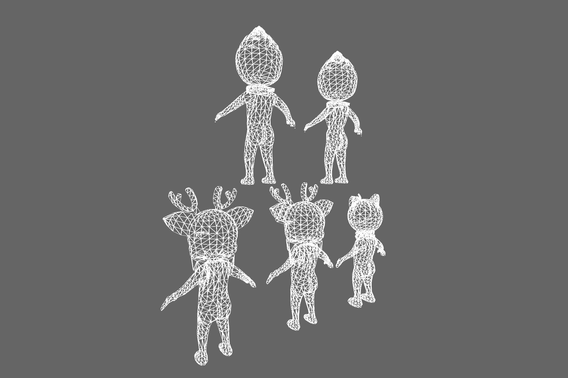 Low Poly 16 Casual Monsters - Fantasy Characters Pack 3D Model by ...